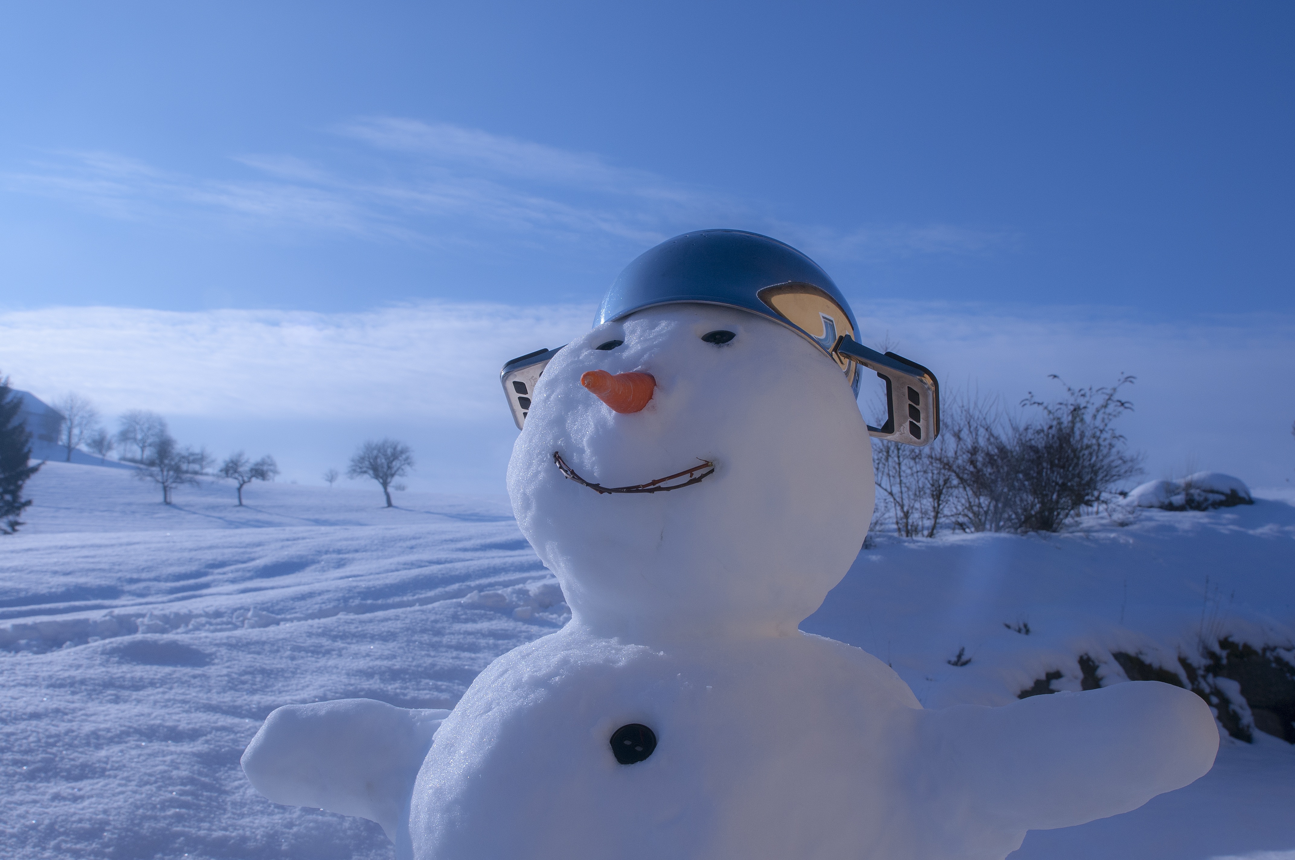 Download Snow Winter Photography Snowman 4k Ultra HD Wallpaper