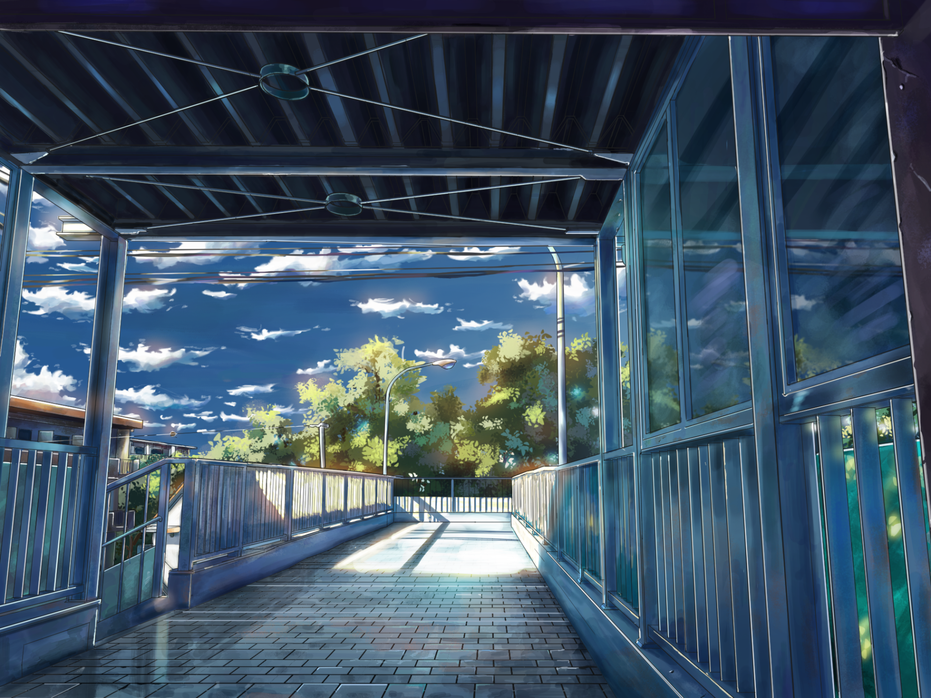 Download Anime Path HD Wallpaper by QDSN