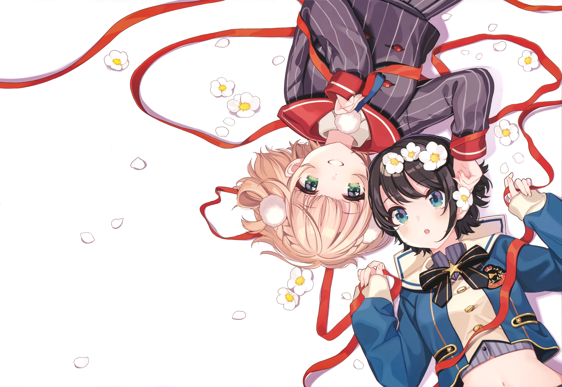 Shigure Ui & Oozora Subaru Ultra HD Anime Vtuber Duo Wallpaper