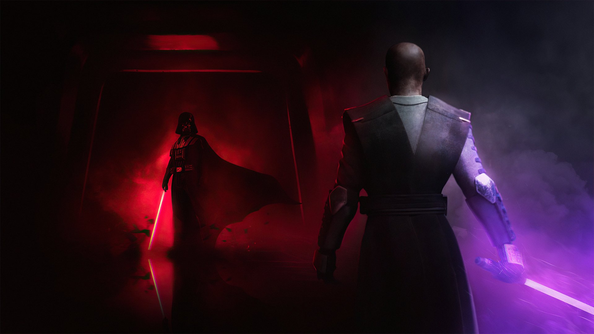 Epic Star Wars Showdown: Mace Windu vs Darth Vader | 4K Ultra HD ...