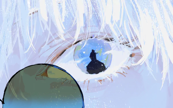 Satoru Gojo in Action - Jujutsu Kaisen 4K Ultra HD Wallpaper by Bladen