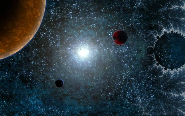 Galactic Vortex: Sci-Fi Planet HD Wallpaper