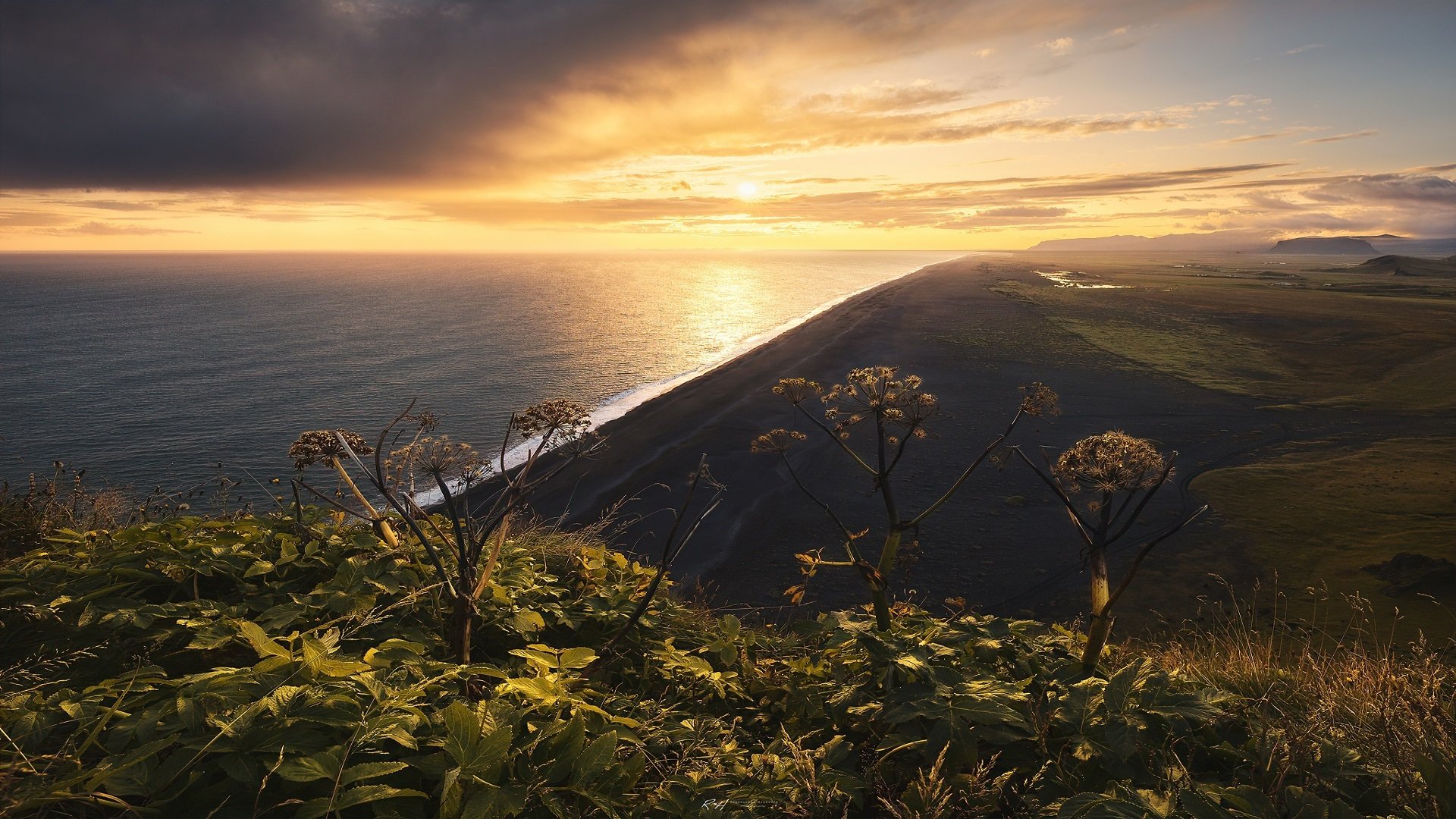 Sunset Serenity: Stunning HD Coastal Landscape Wallpaper by Roksolyana ...