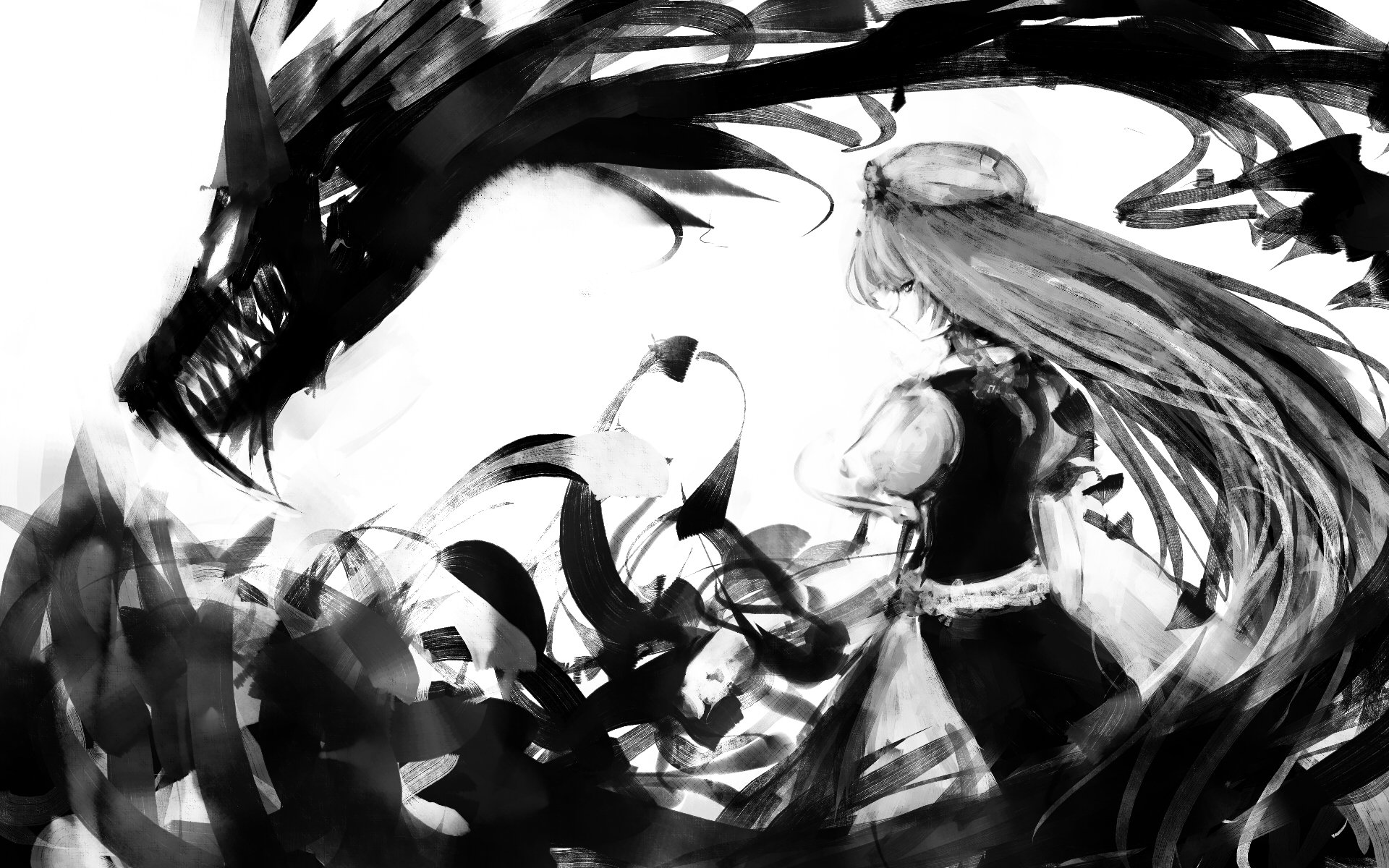 Hong Meiling's Fierce Guard: Stunning Touhou Anime HD Wallpaper