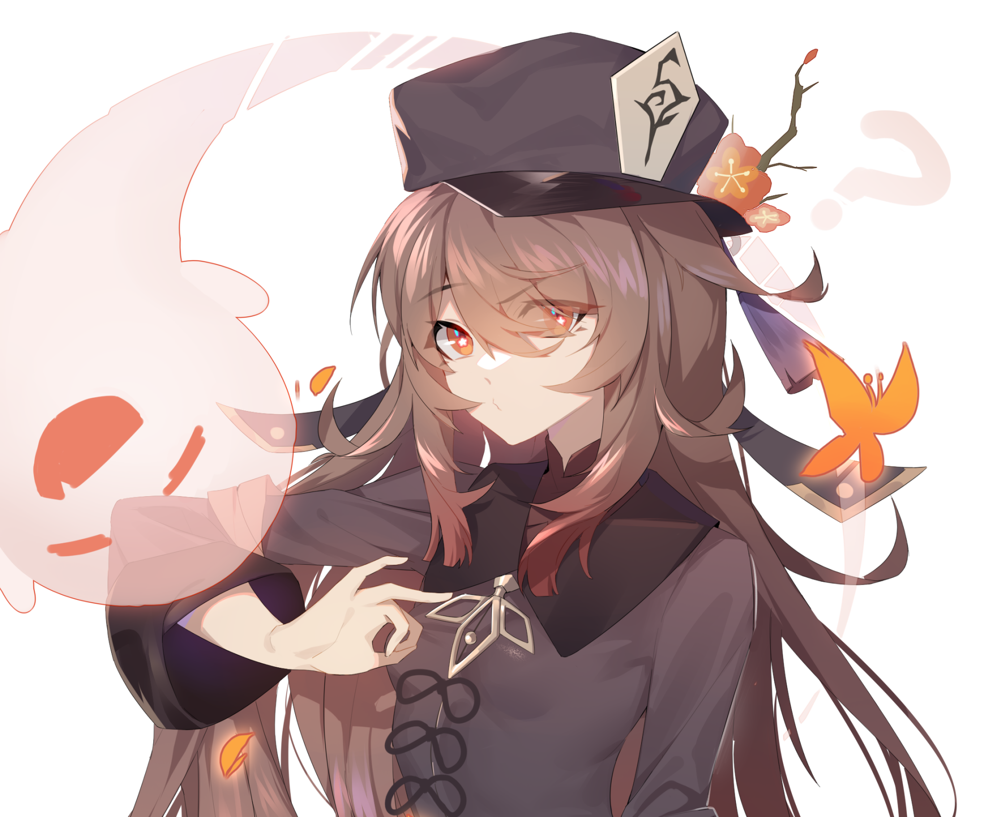 Hu Tao HD Wallpaper | Genshin Impact’s Fiery Soul in Stunning Detail by ...