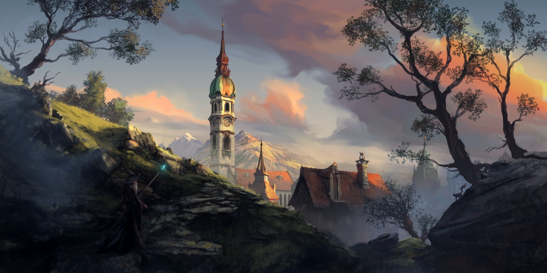 Download Fantasy Wizard HD Wallpaper by Philipp A. Urlich