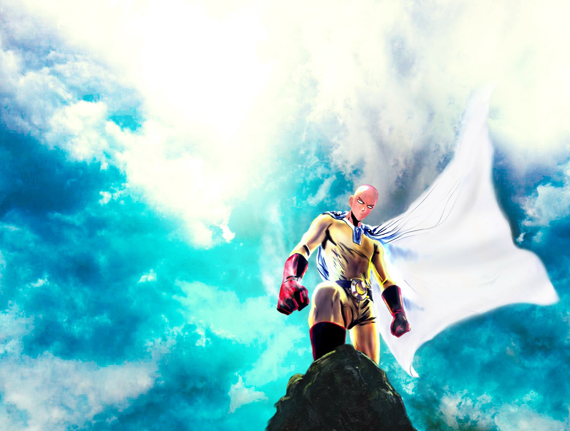 Download Saitama (One-Punch Man) Anime One-Punch Man HD Wallpaper by Mhenvy