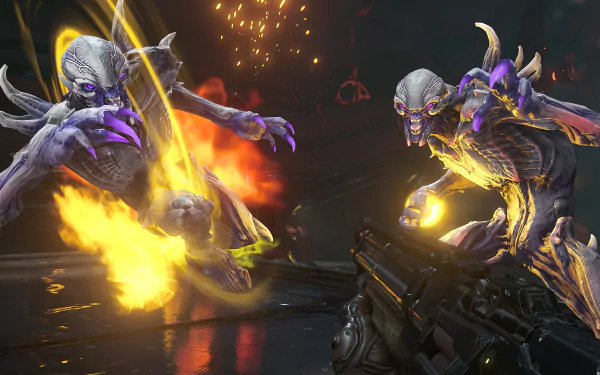 DOOM Eternal Warrior 4K Ultra HD Wallpaper by ExCharny