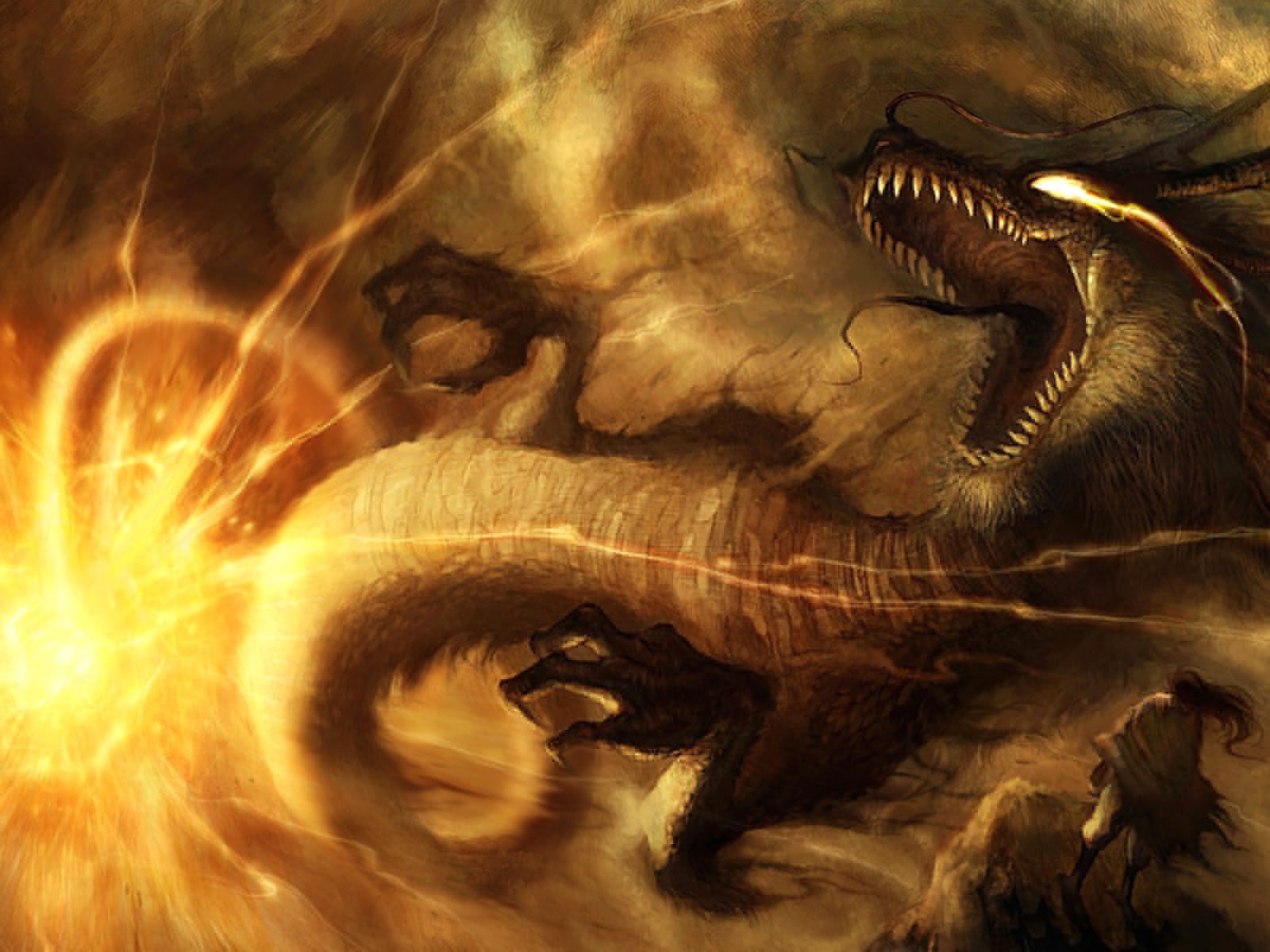 Dragon's Fury Fantasy HD Wallpaper