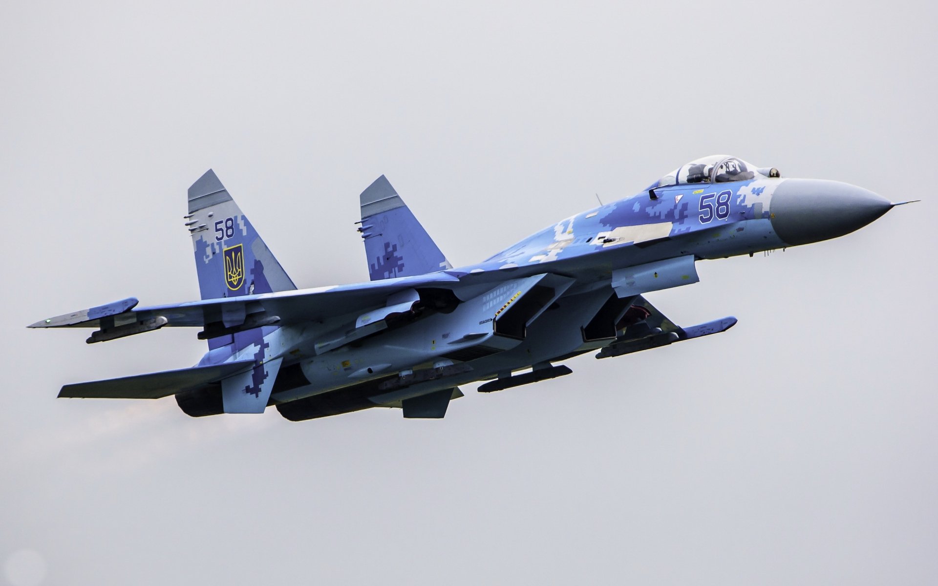 Su-27 Blue Warplane — Military Jet Fighter 2K Wallpaper | 2731x1707 ...