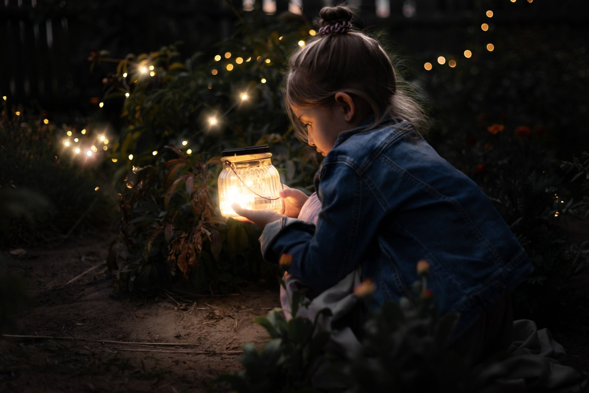 Download Little Girl Lantern Photography Child 4k Ultra HD Wallpaper