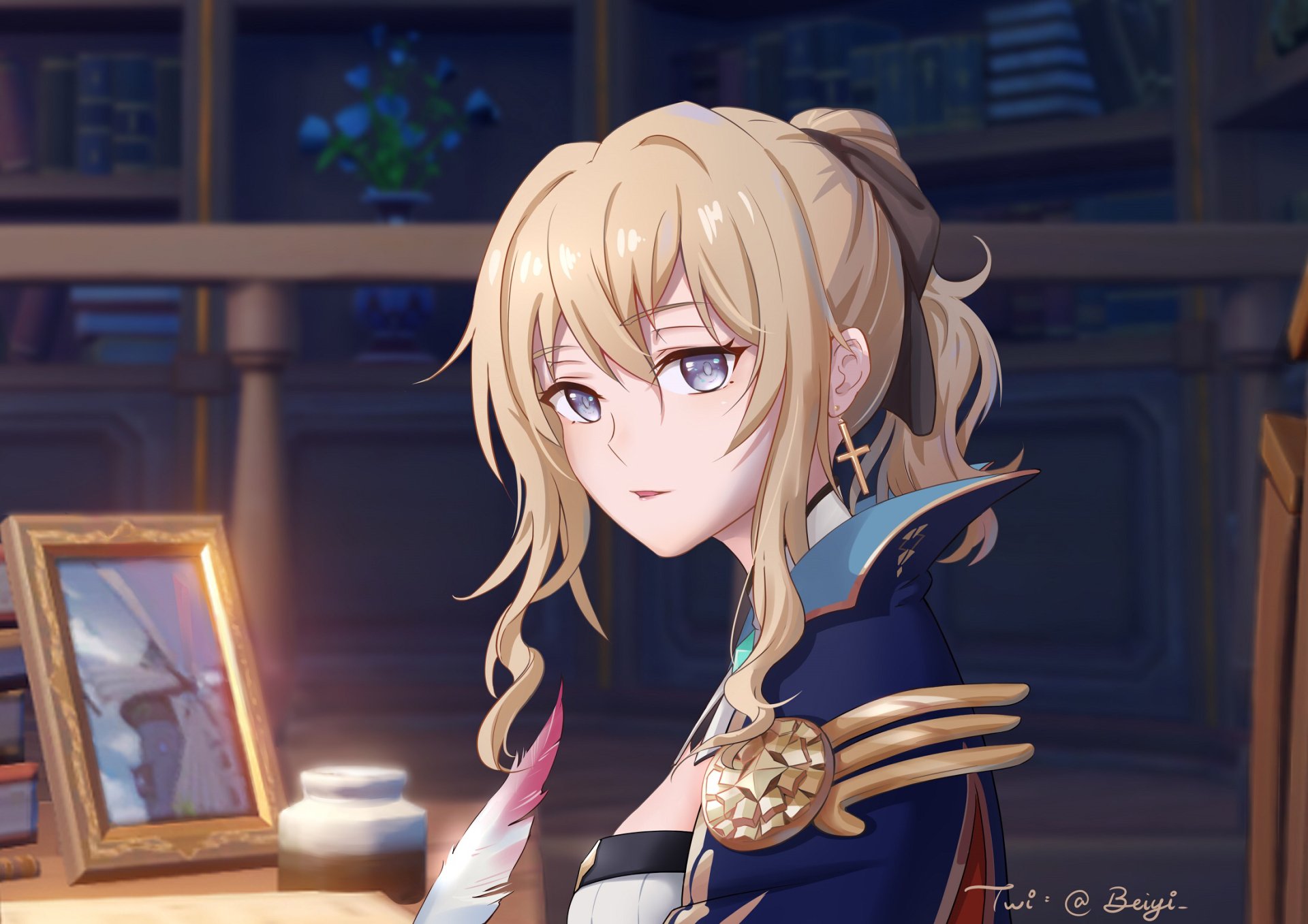 Jean from Genshin Impact – Stunning HD Video Game Wallpaper by Beiyi