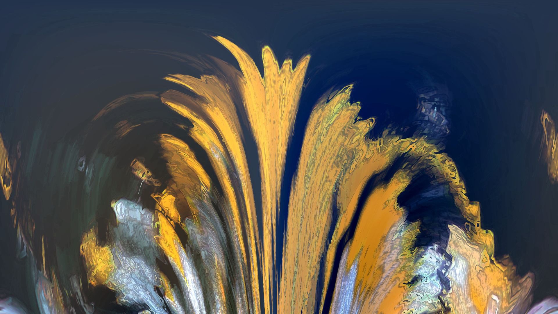 Download Yellow Abstract Paint HD Wallpaper