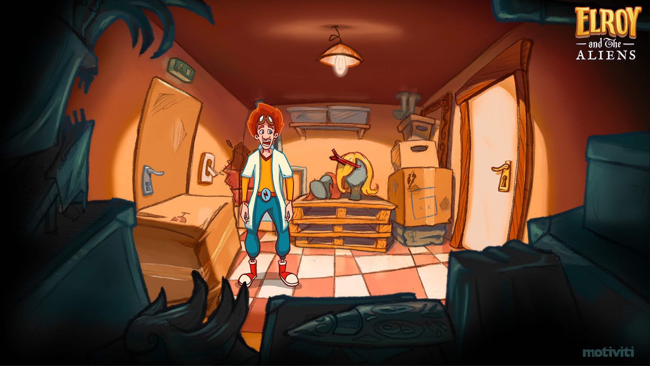 Elroy and the Aliens HD Wallpaper