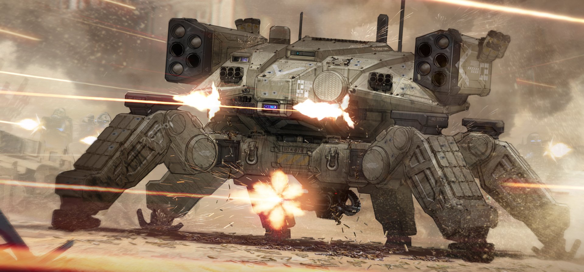 Download Sci Fi Mech HD Wallpaper by Ben Mauro
