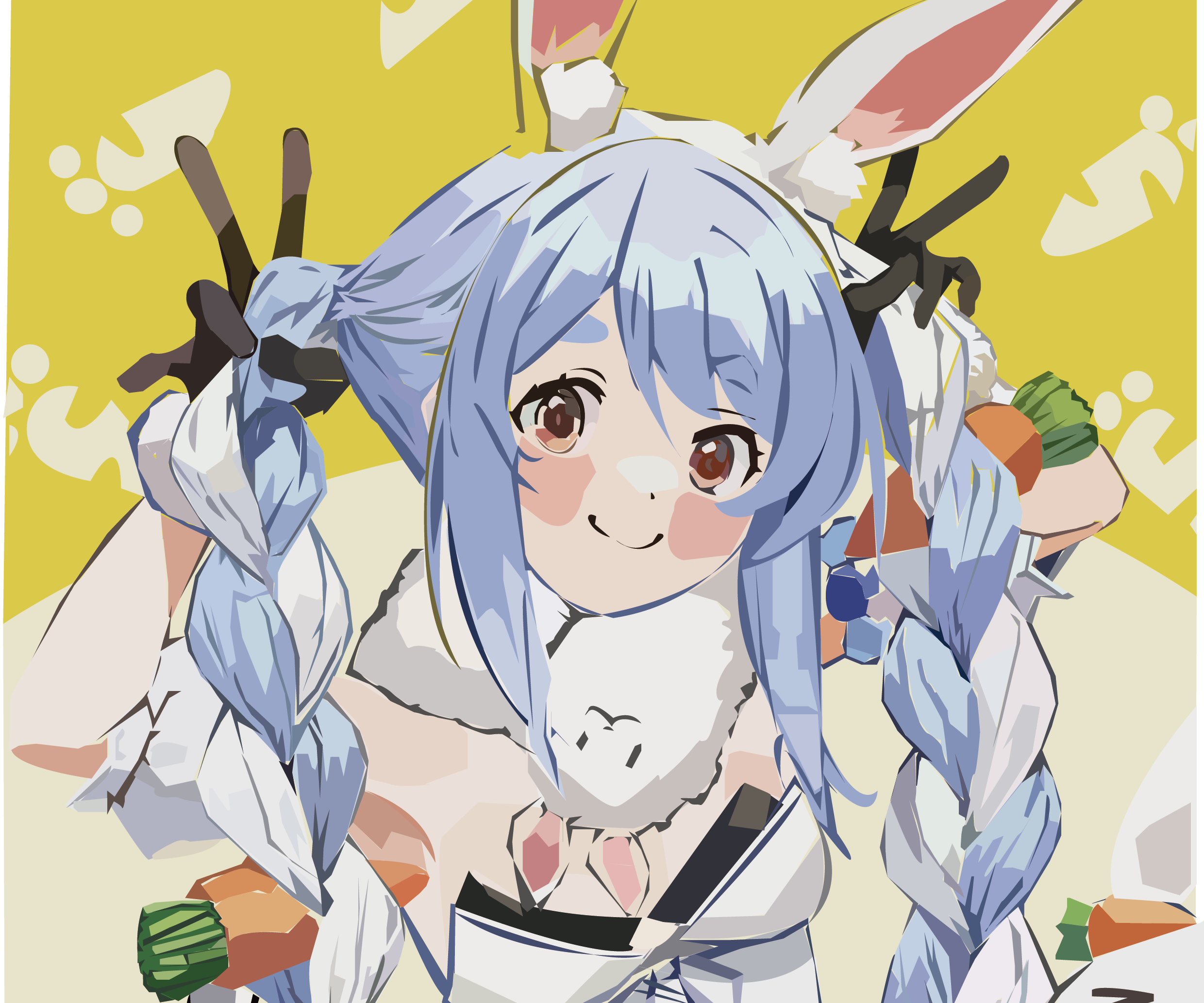 Download Hololive Usada Pekora Anime Virtual Youtuber HD Wallpaper