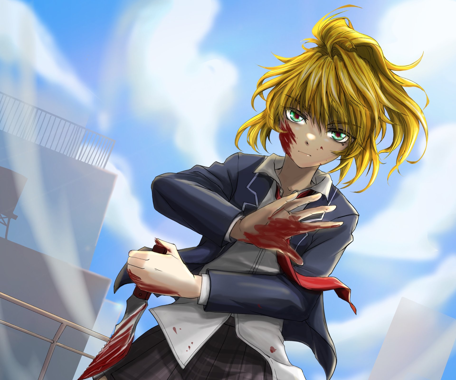 Download Anime High-Rise Invasion HD Wallpaper