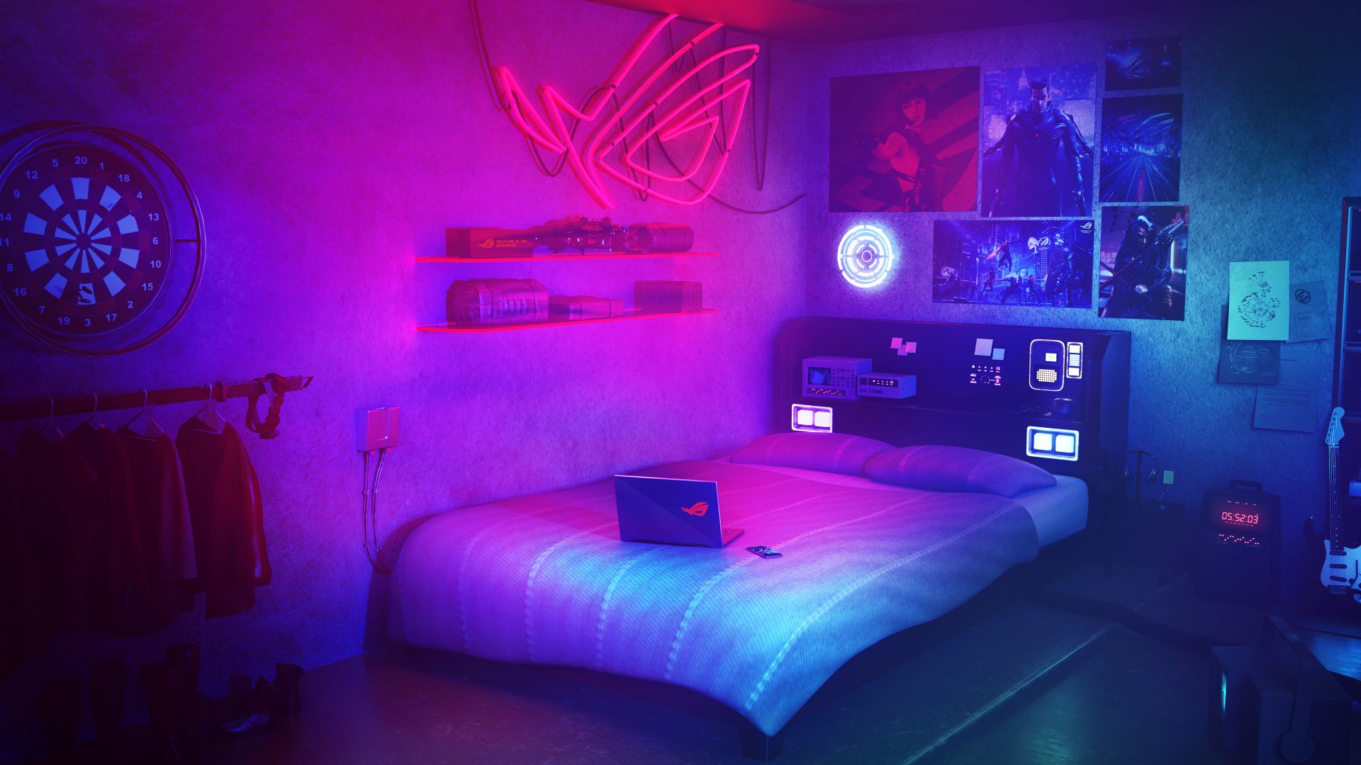 Download Room Technology Asus ROG 4k Ultra HD Wallpaper