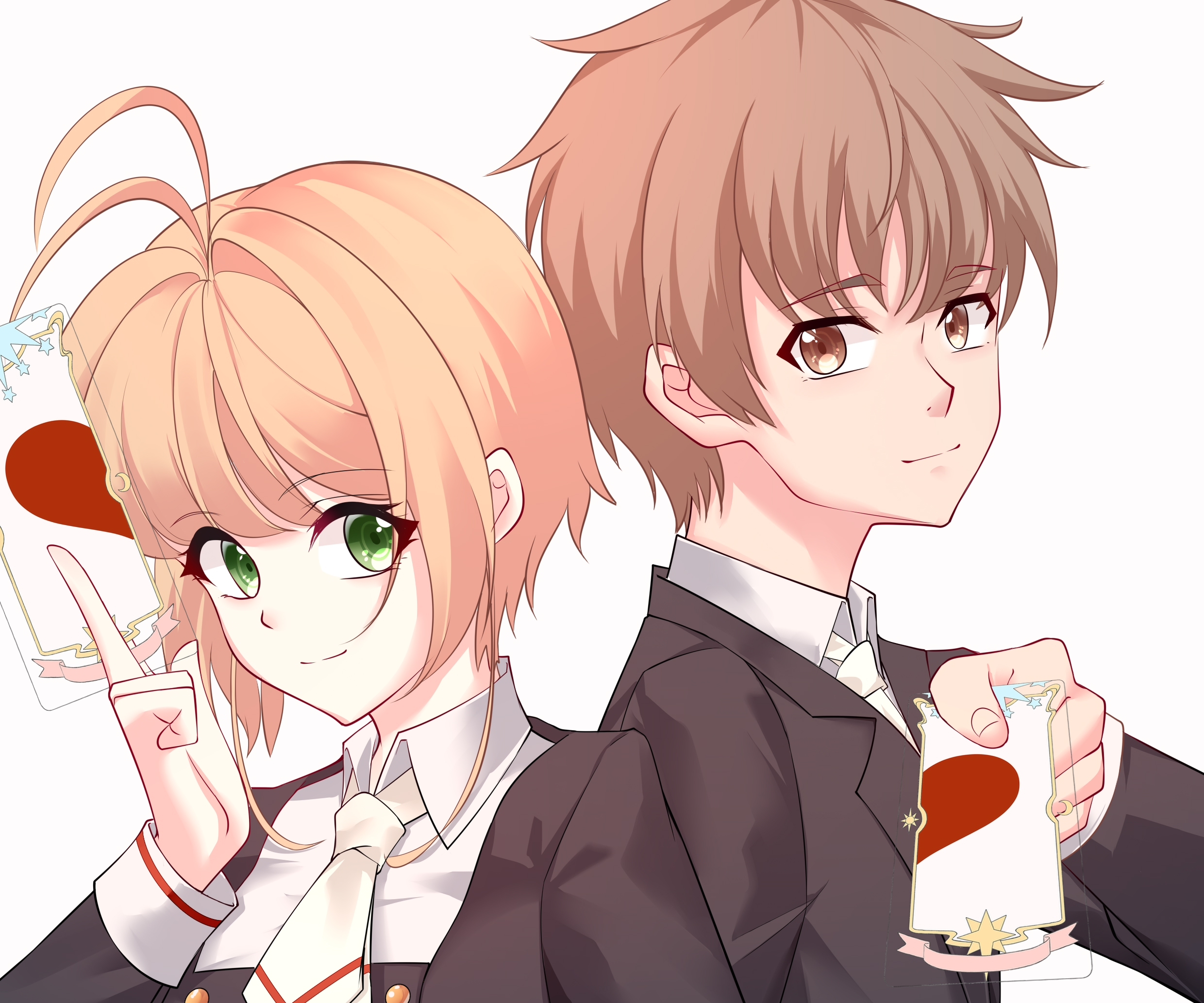 Download Syaoran Li Sakura Kinomoto Anime Cardcaptor Sakura HD Wallpaper