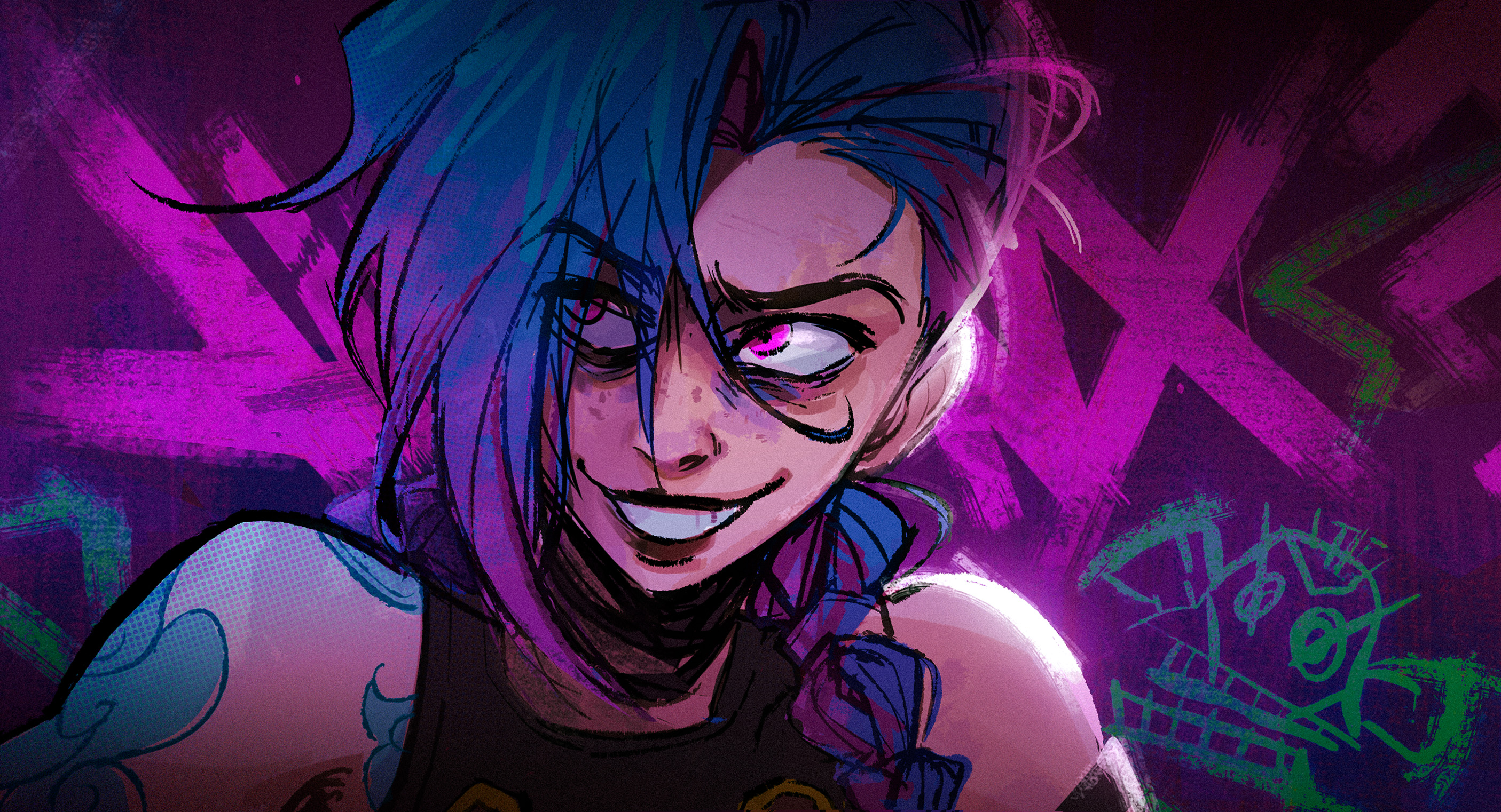 Download Jinx (League Of Legends) TV Show Arcane HD Wallpaper