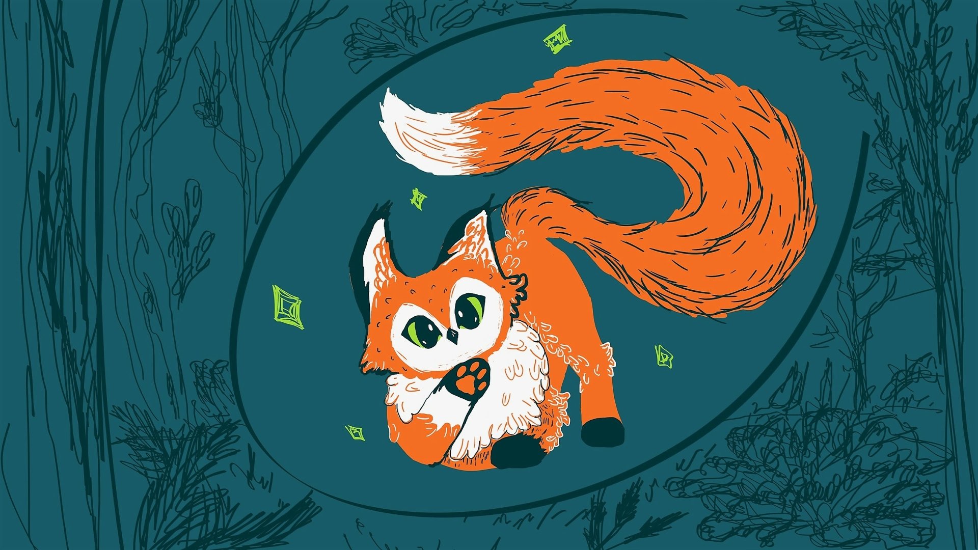 Download Fantasy Fox HD Wallpaper