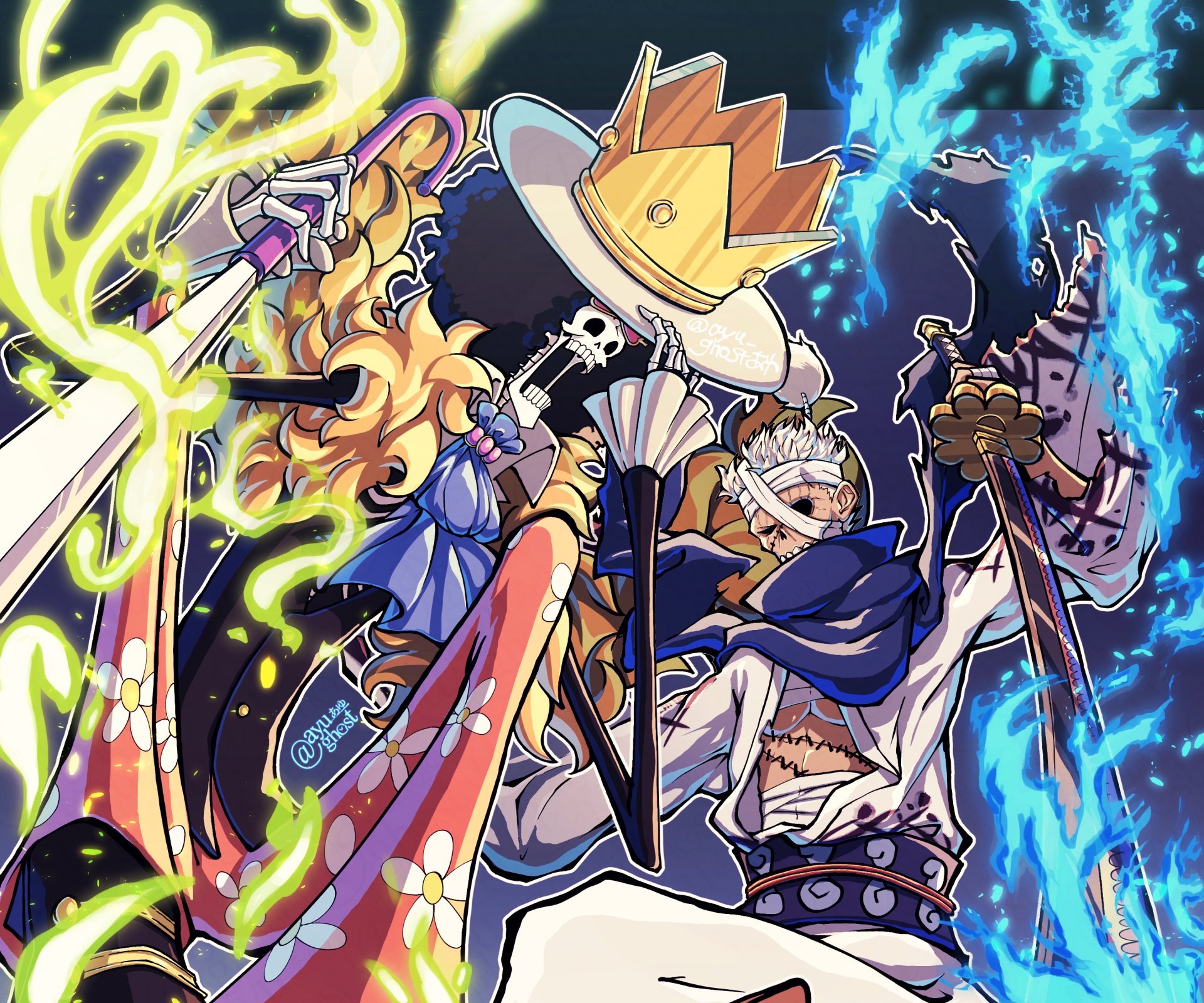 Download Brook (One Piece) Ryuma (One Piece) Anime One Piece HD Wallpaper