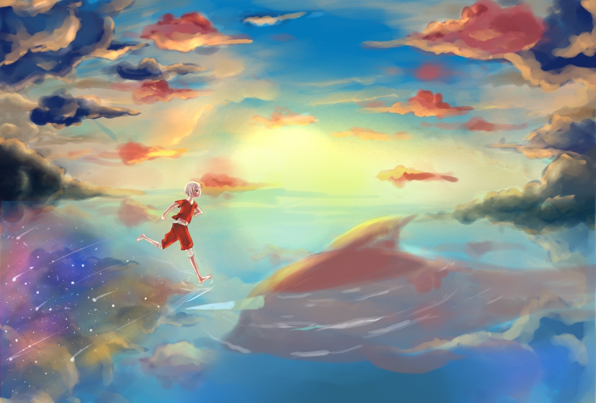 Download Anime Big Fish & Begonia HD Wallpaper