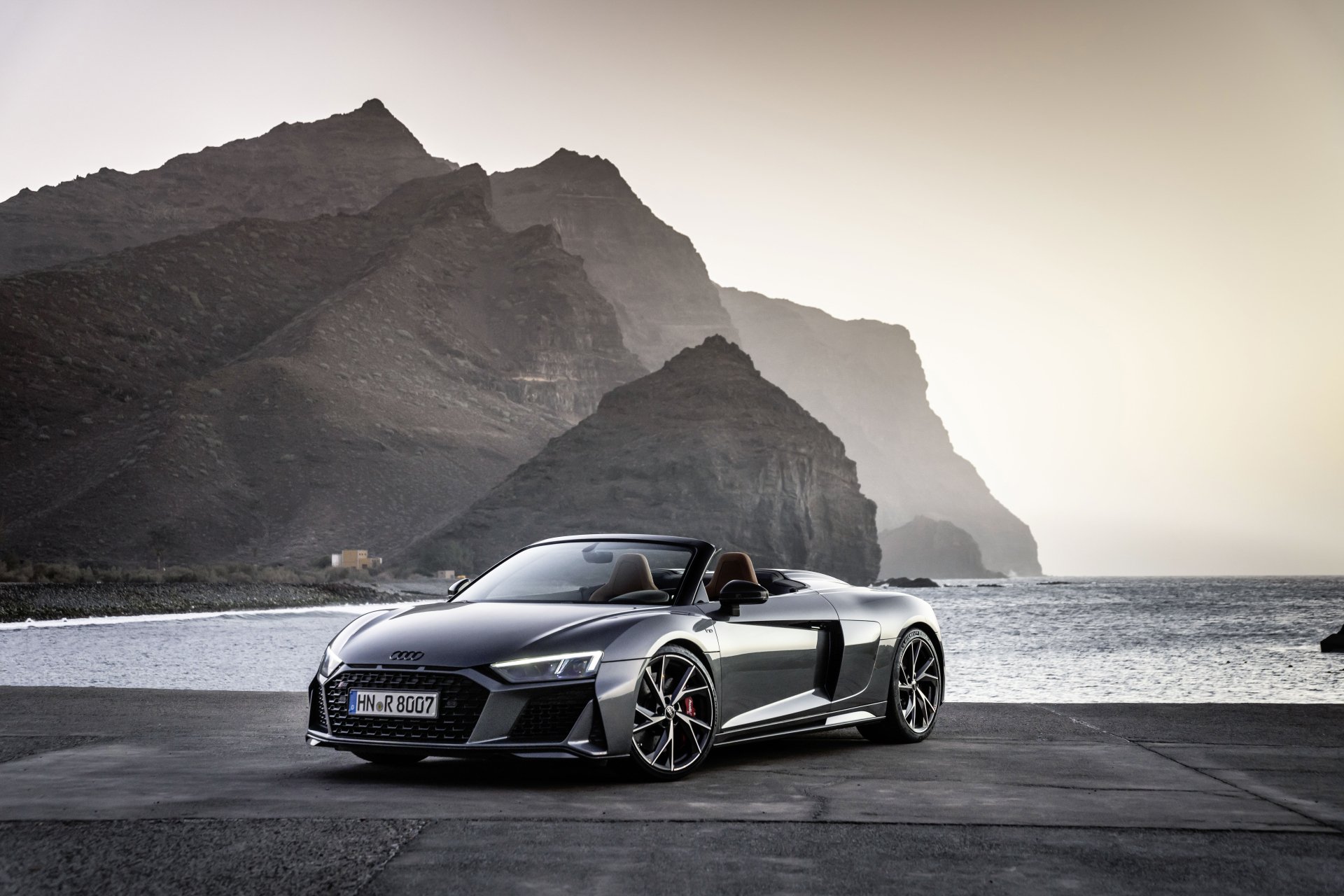 Download Cabriolet Vehicle Audi R8 V10 8k Ultra HD Wallpaper
