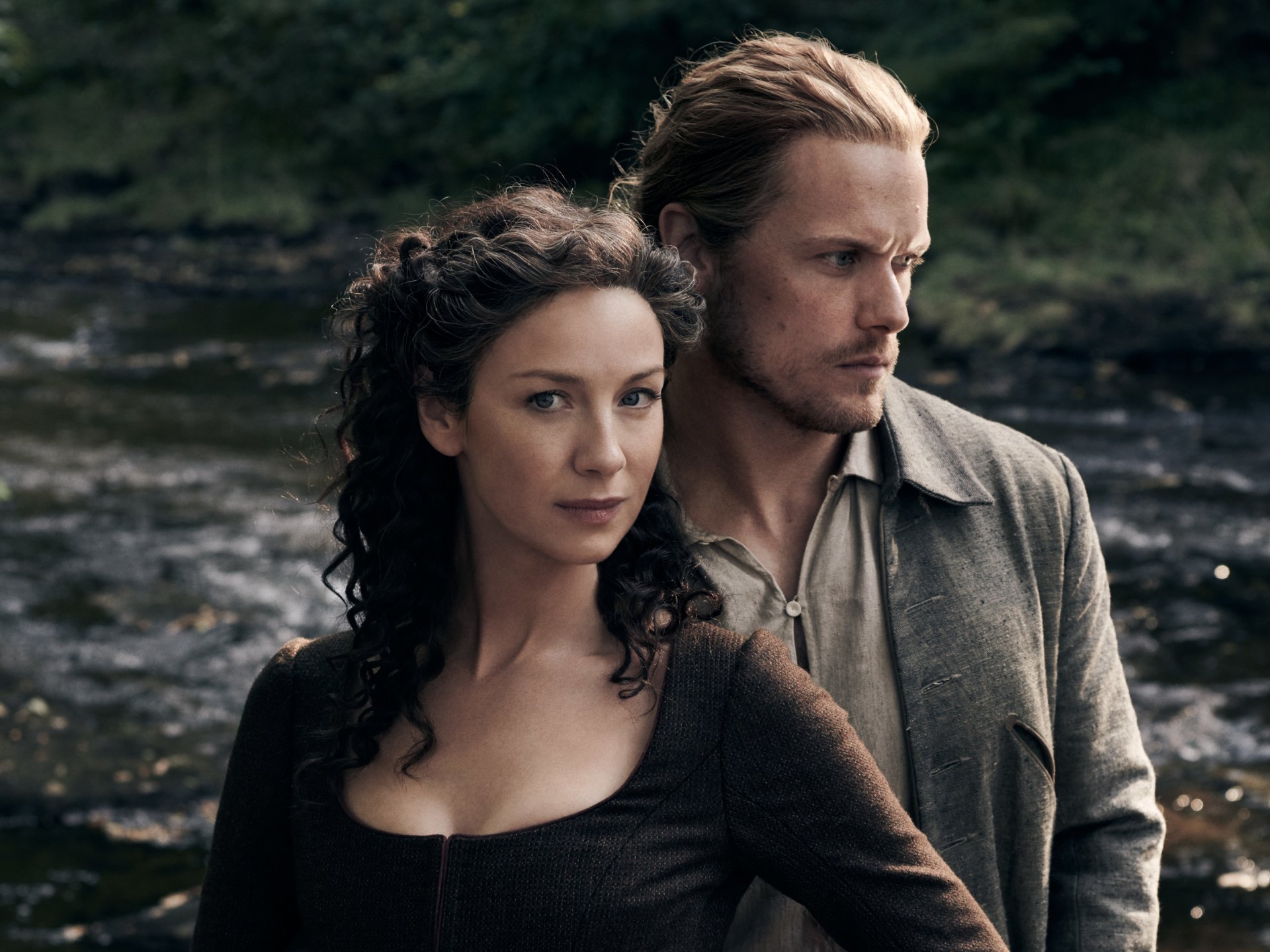 Download Jamie Fraser Sam Heughan Claire Fraser Caitriona Balfe TV Show ...