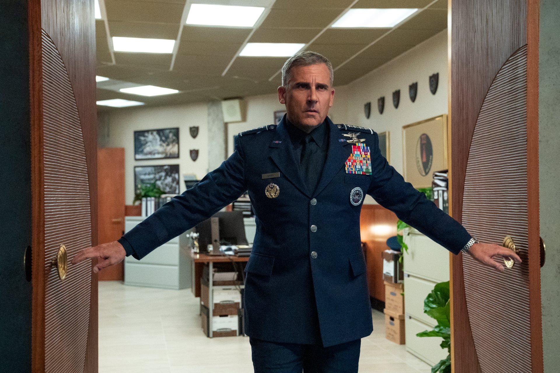 Download Mark R. Naird Steve Carell TV Show Space Force HD Wallpaper