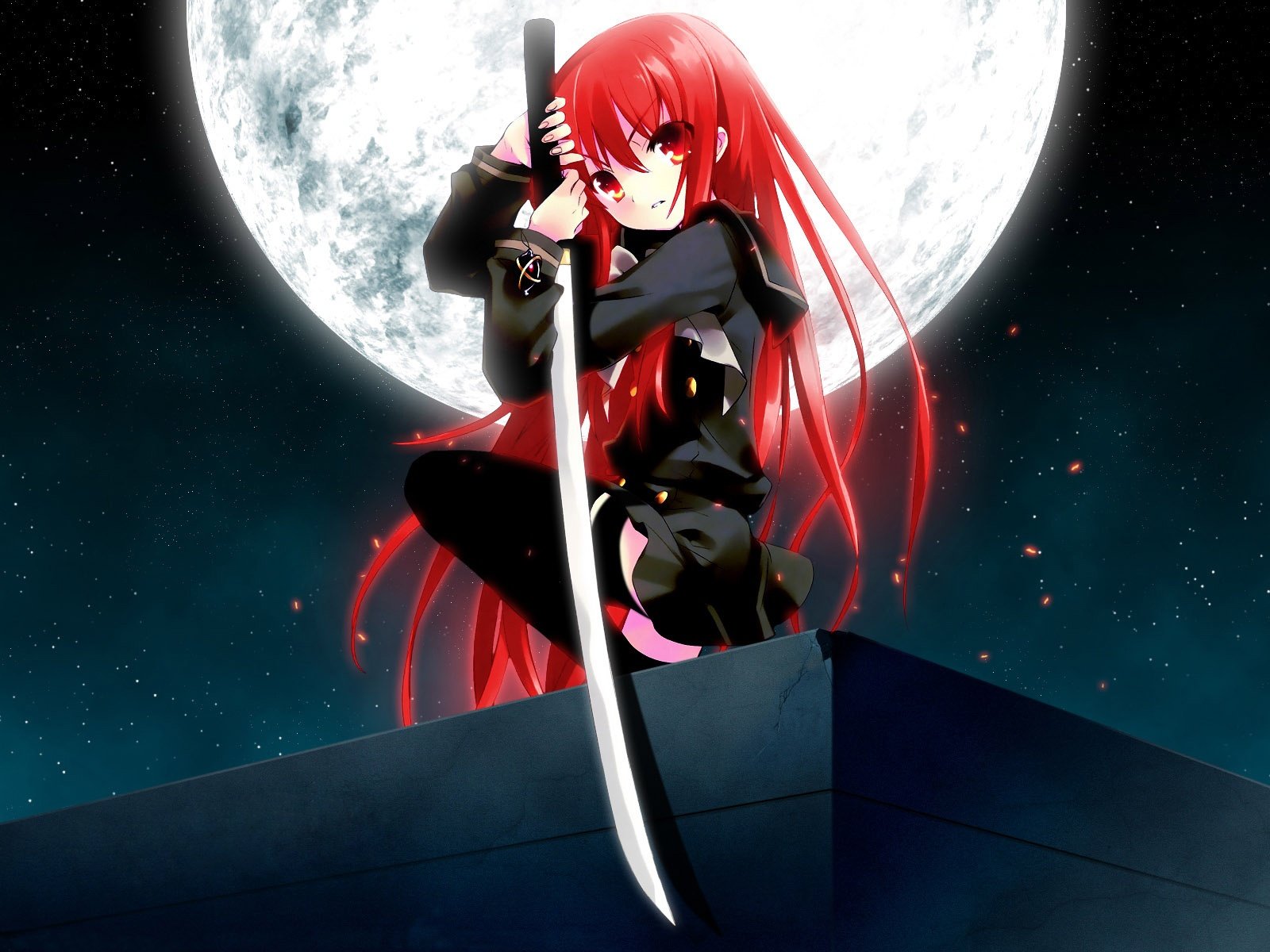 Shakugan no Shana HD Anime Wallpaper – Fiery Red Guardian Under the ...