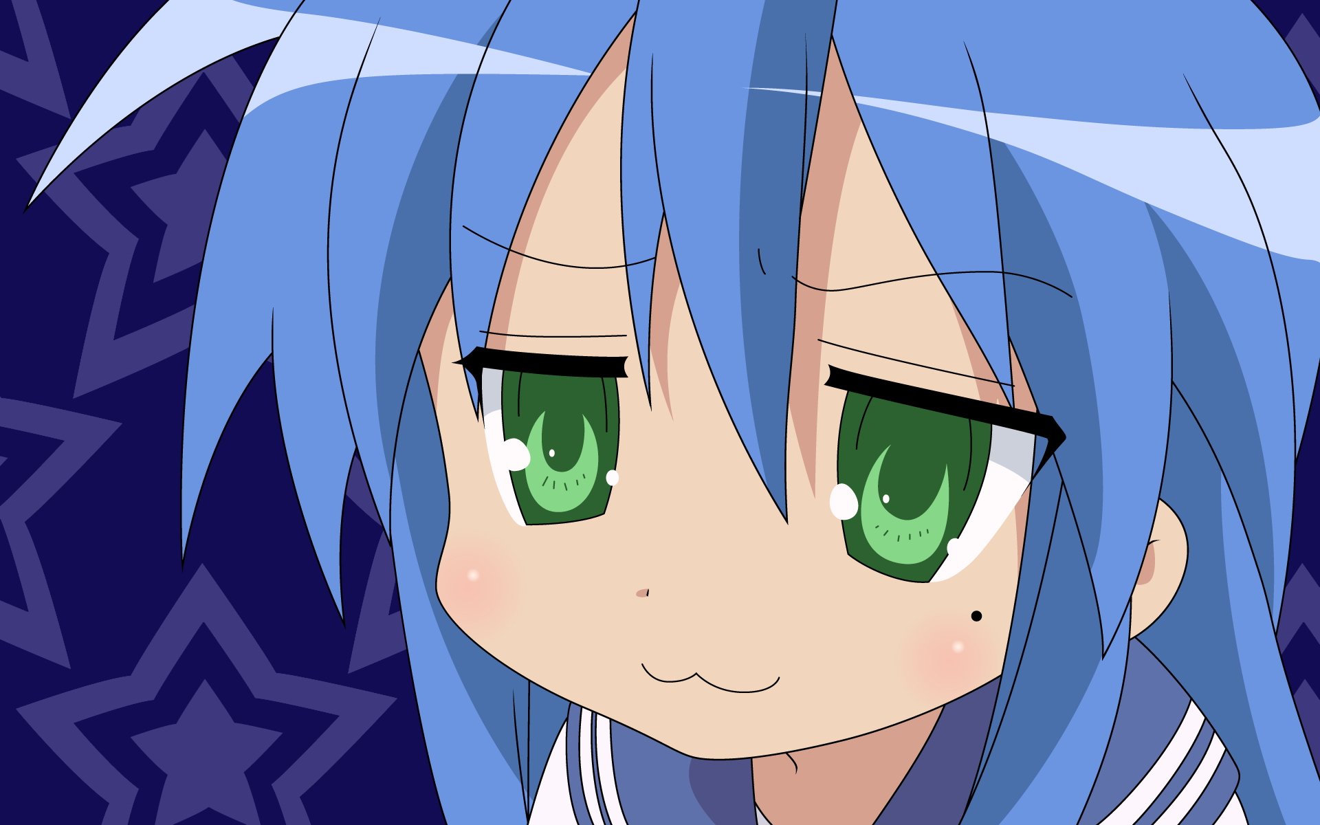 Lucky Star Anime HD Wallpaper: Iconic Kagami Glow