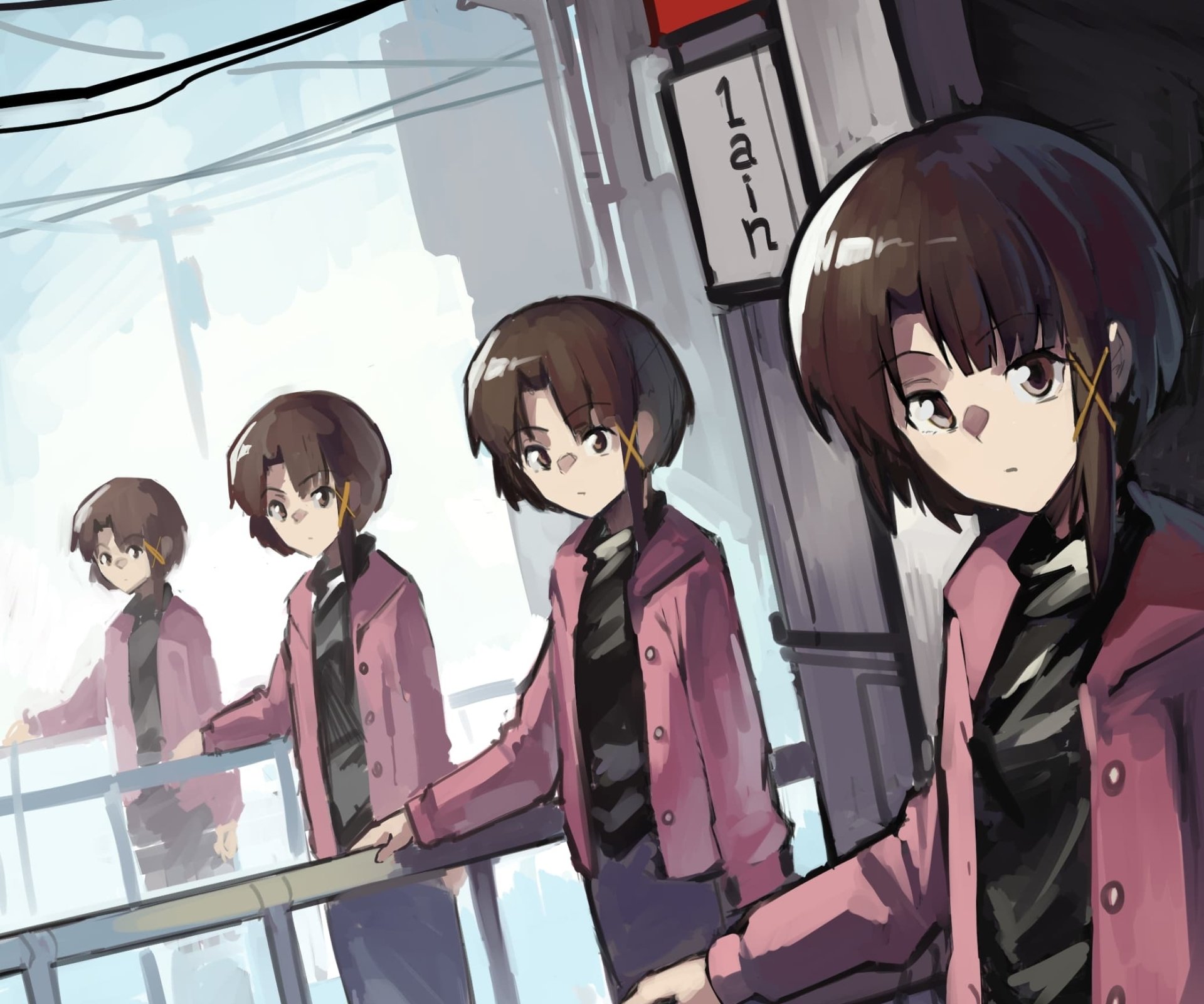 Download Lain Iwakura Anime Serial Experiments Lain HD Wallpaper