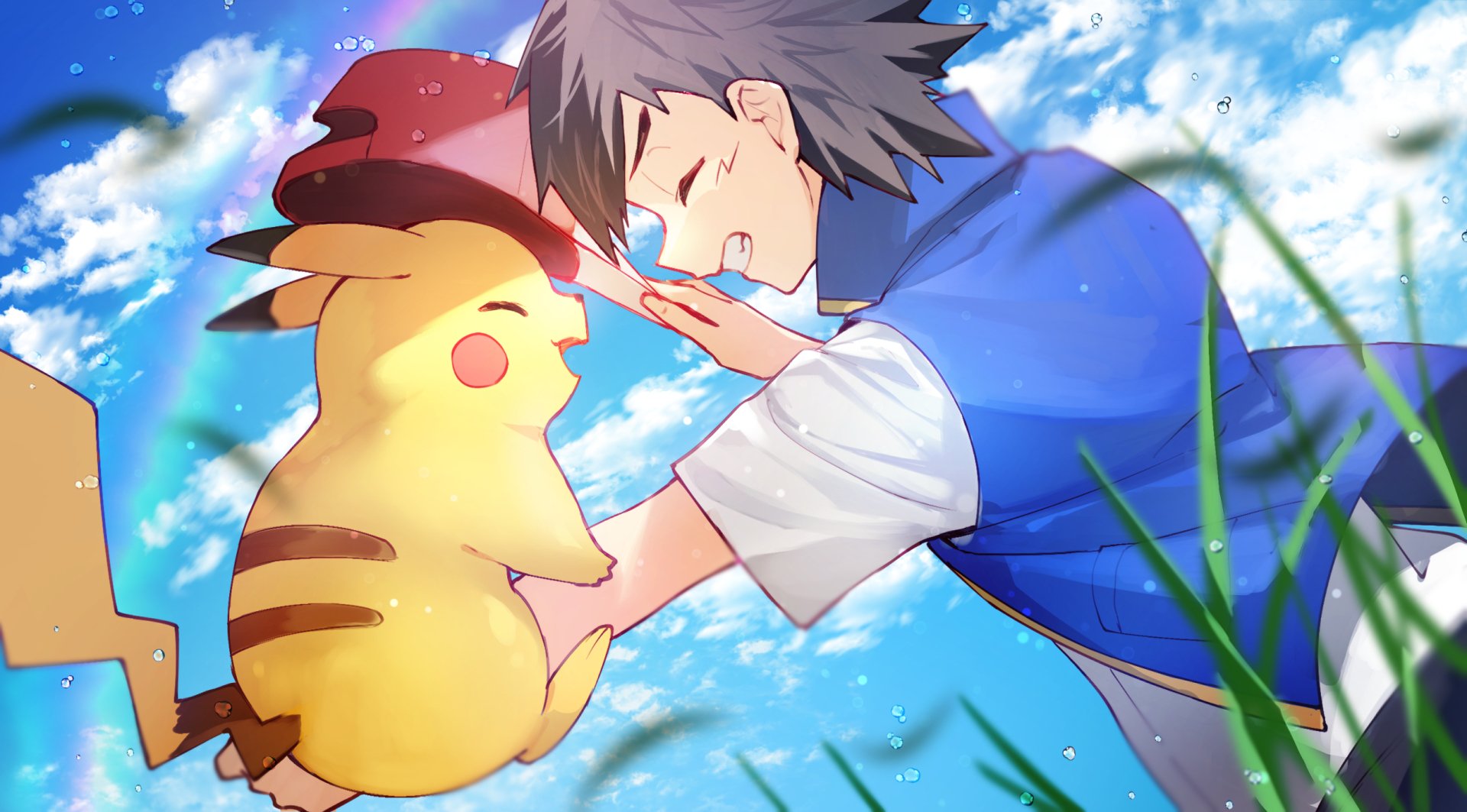 Download Pikachu Ash Ketchum Anime Pokemon HD Wallpaper | 2533x1403 ...
