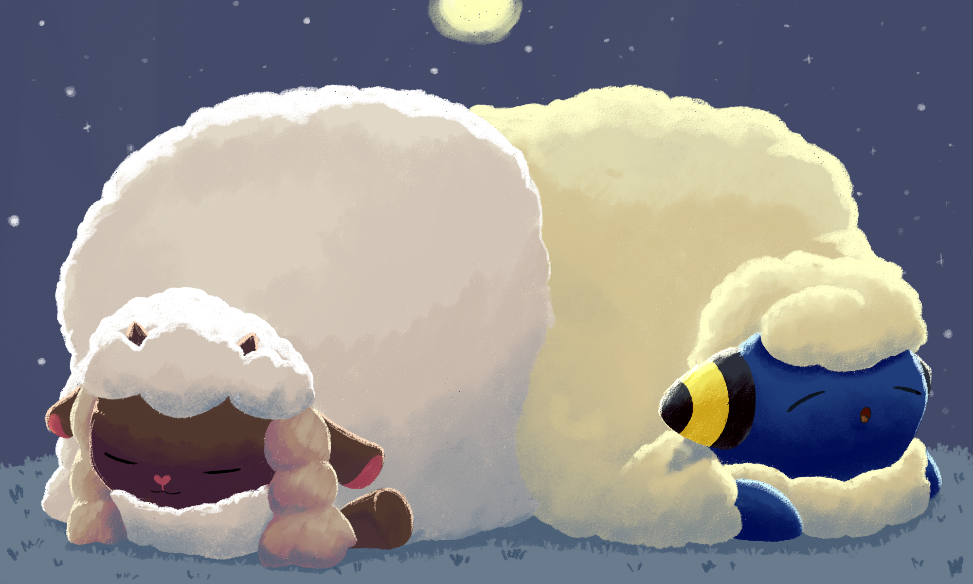 Download Wooloo (Pokémon) Mareep (Pokémon) Video Game Pokémon: Sword And Shield HD Wallpaper