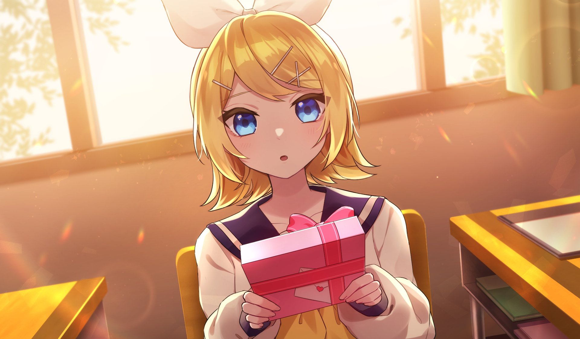 Download Rin Kagamine Anime Vocaloid HD Wallpaper