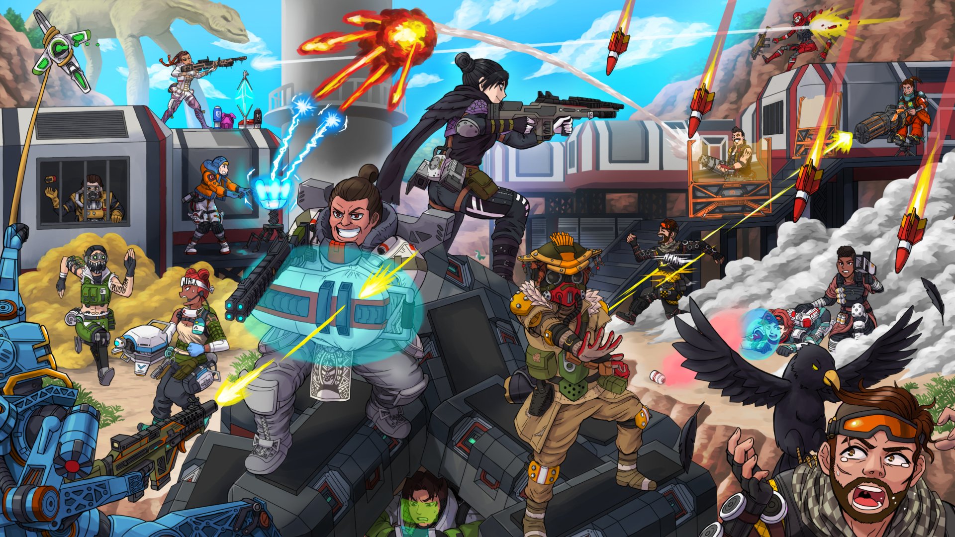 Apex Legends 2K — Legends Clash Quad HD Wallpaper by mamemame