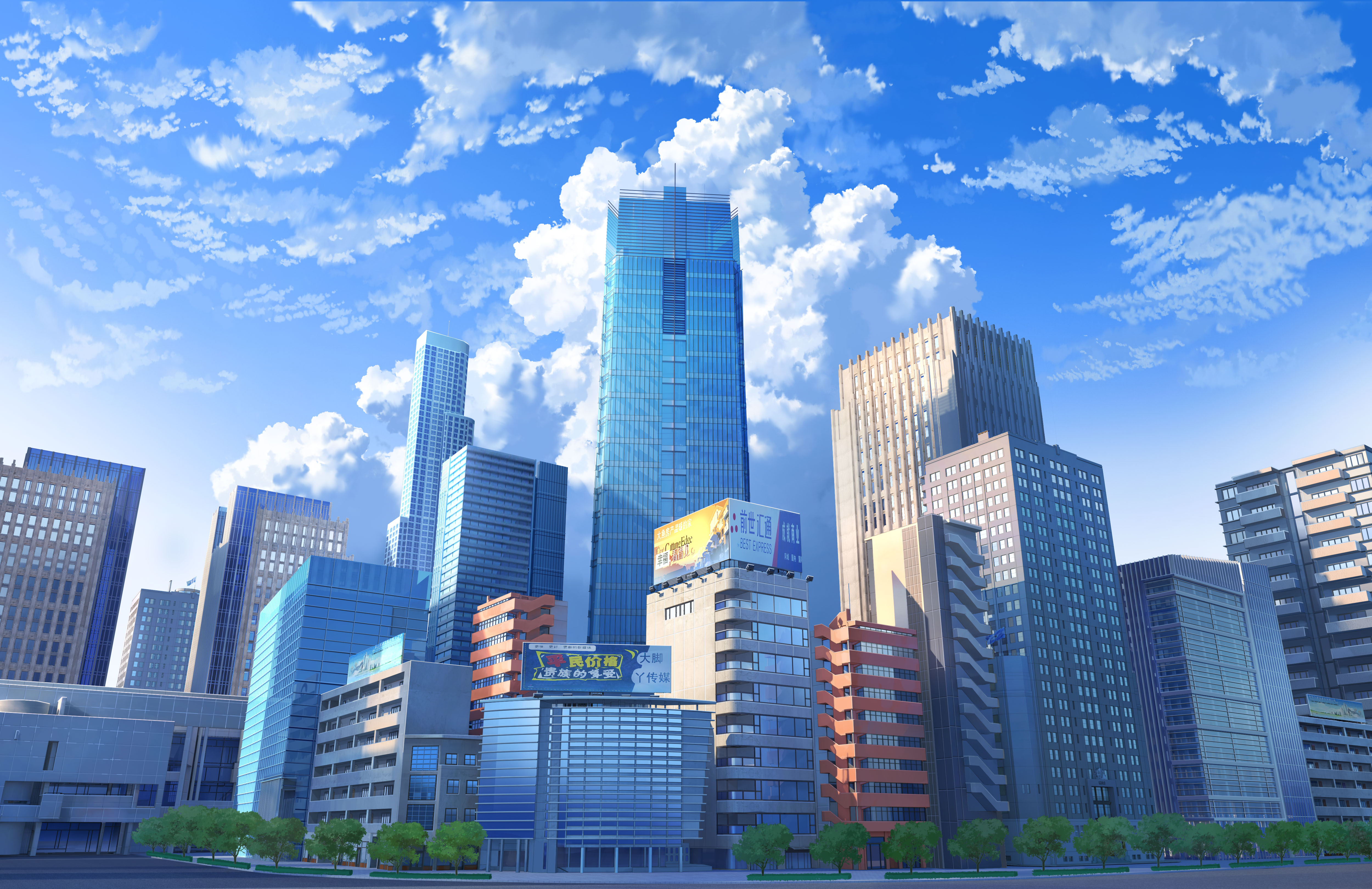 Anime City Backgrounds
