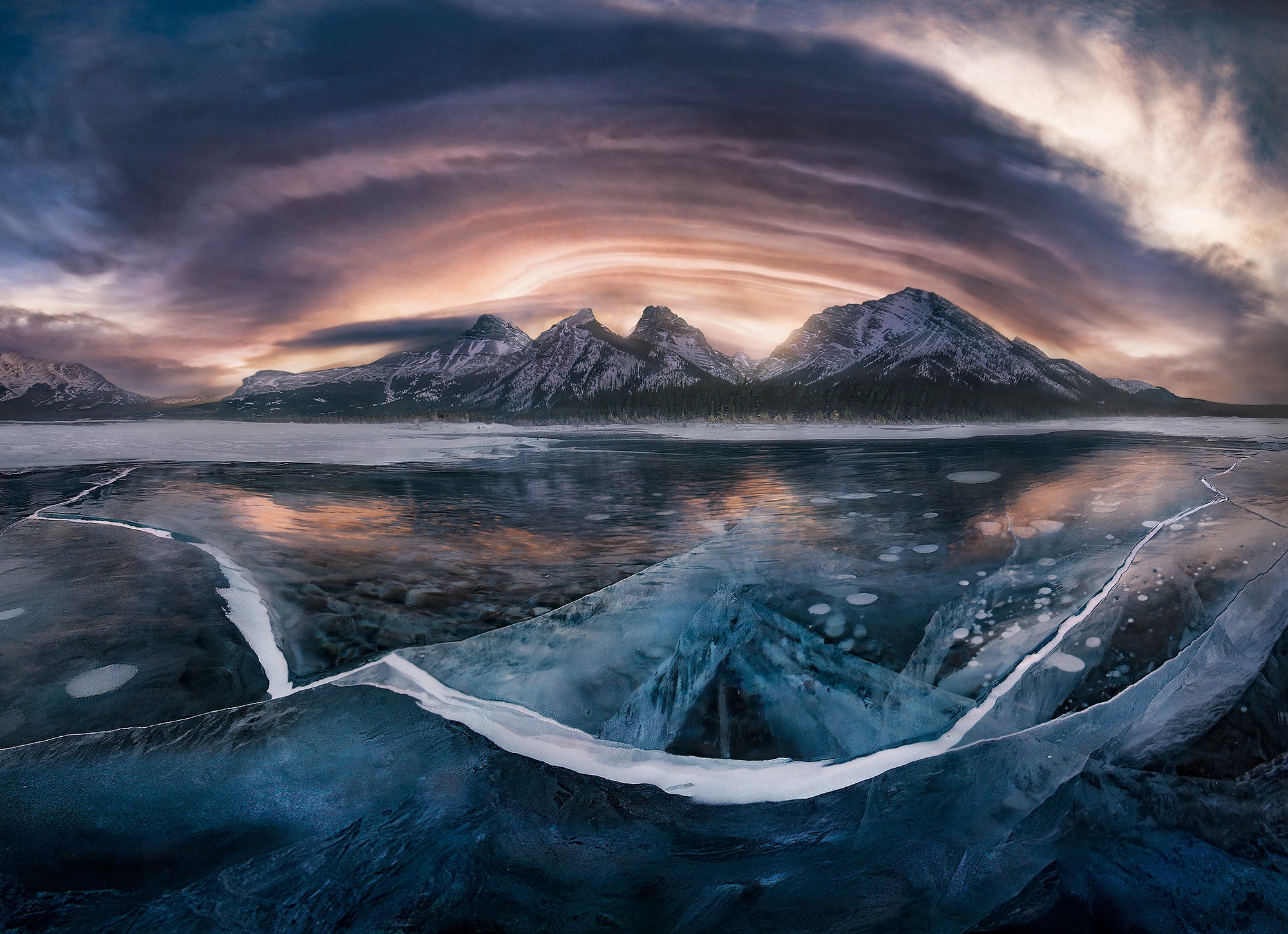 Download Lake Nature Ice HD Wallpaper