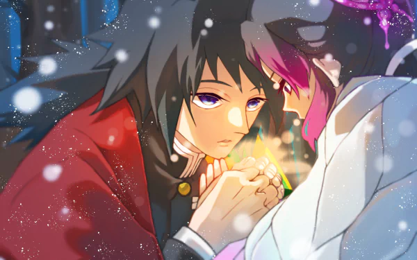 Giyuu and Shinobu: Demon Slayer HD Wallpaper by A_maru