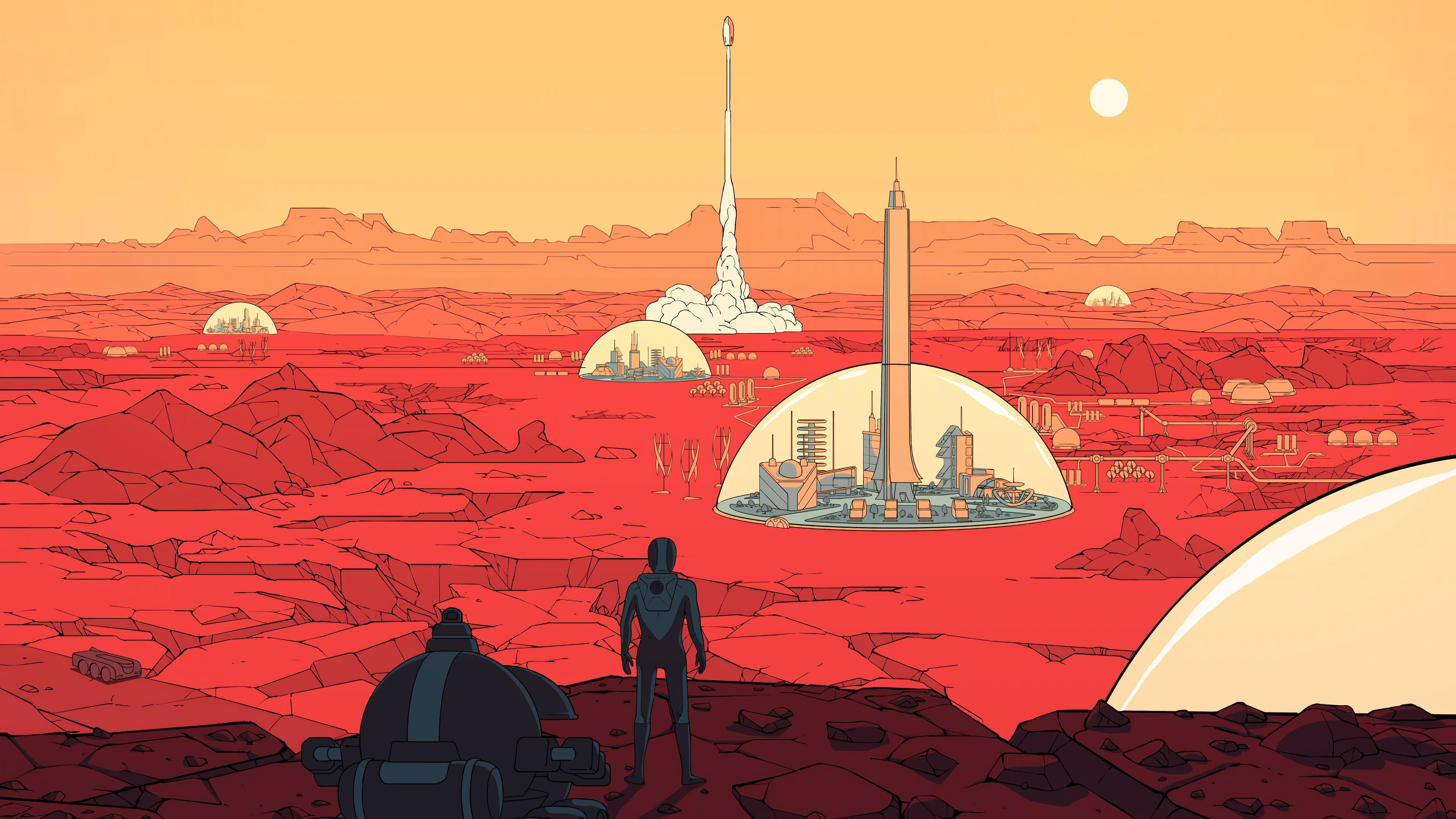 Video Game Surviving Mars HD Wallpaper
