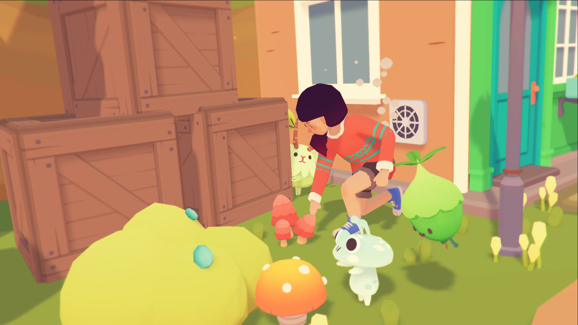 Charming Ooblets Game Village HD Wallpaper