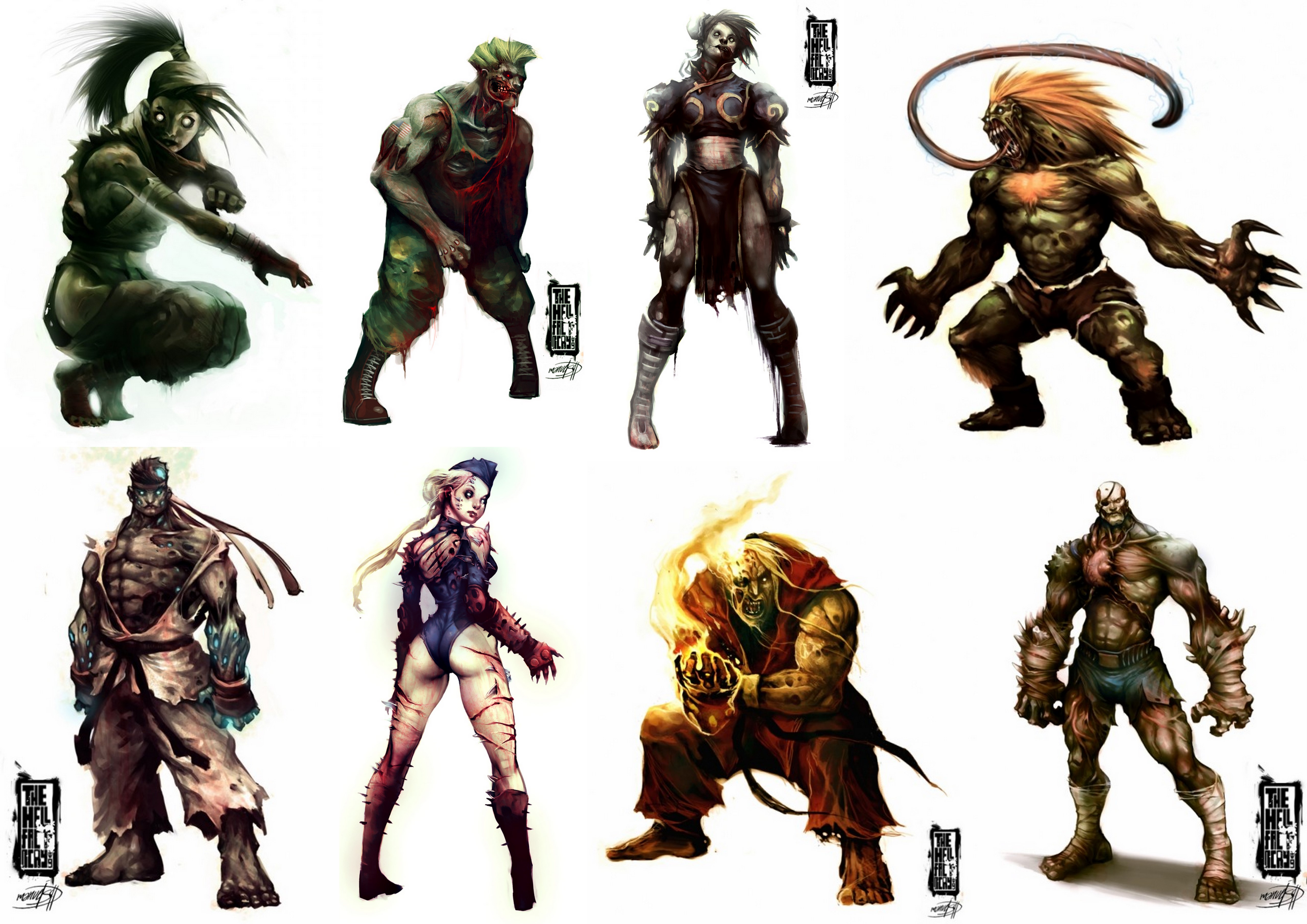 Zombie Street Fighters Wallpaper Street Fighter Wallpaper And