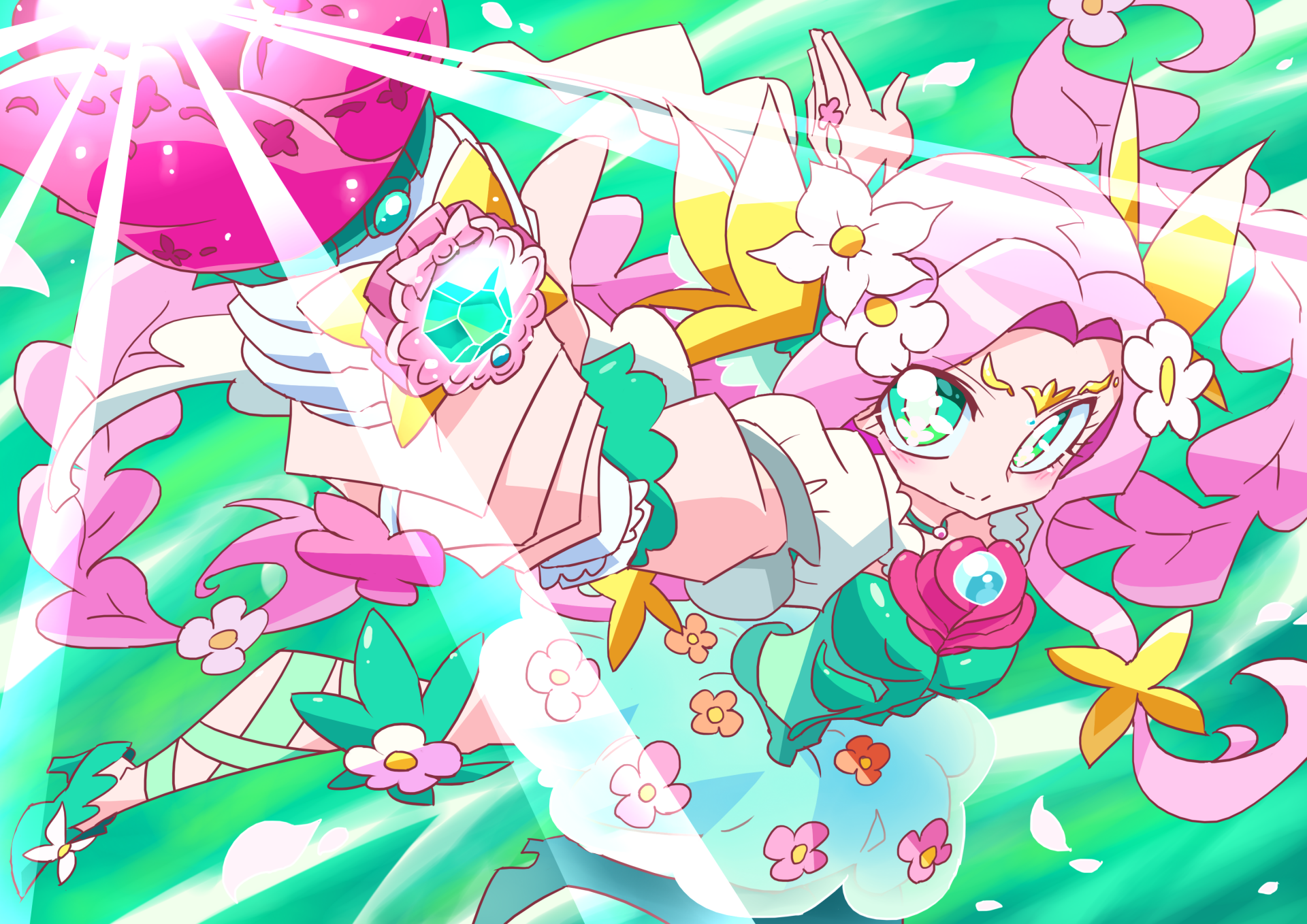 Download Hanami Kotoha Cure Felice Anime Witchy PreCure! HD Wallpaper