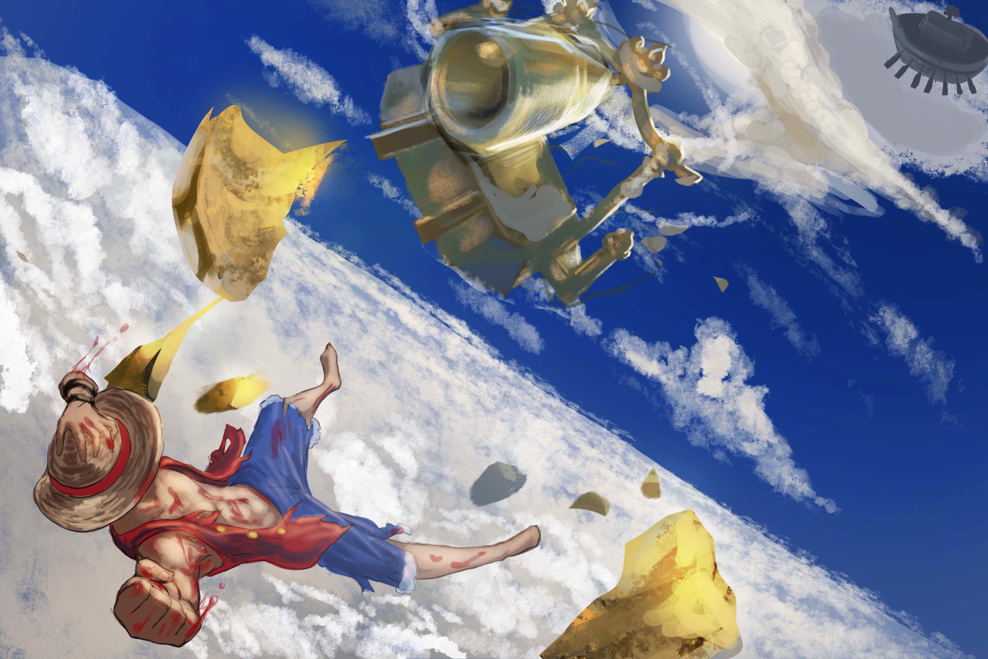 Download Monkey D. Luffy Anime One Piece 4k Ultra HD Wallpaper ...