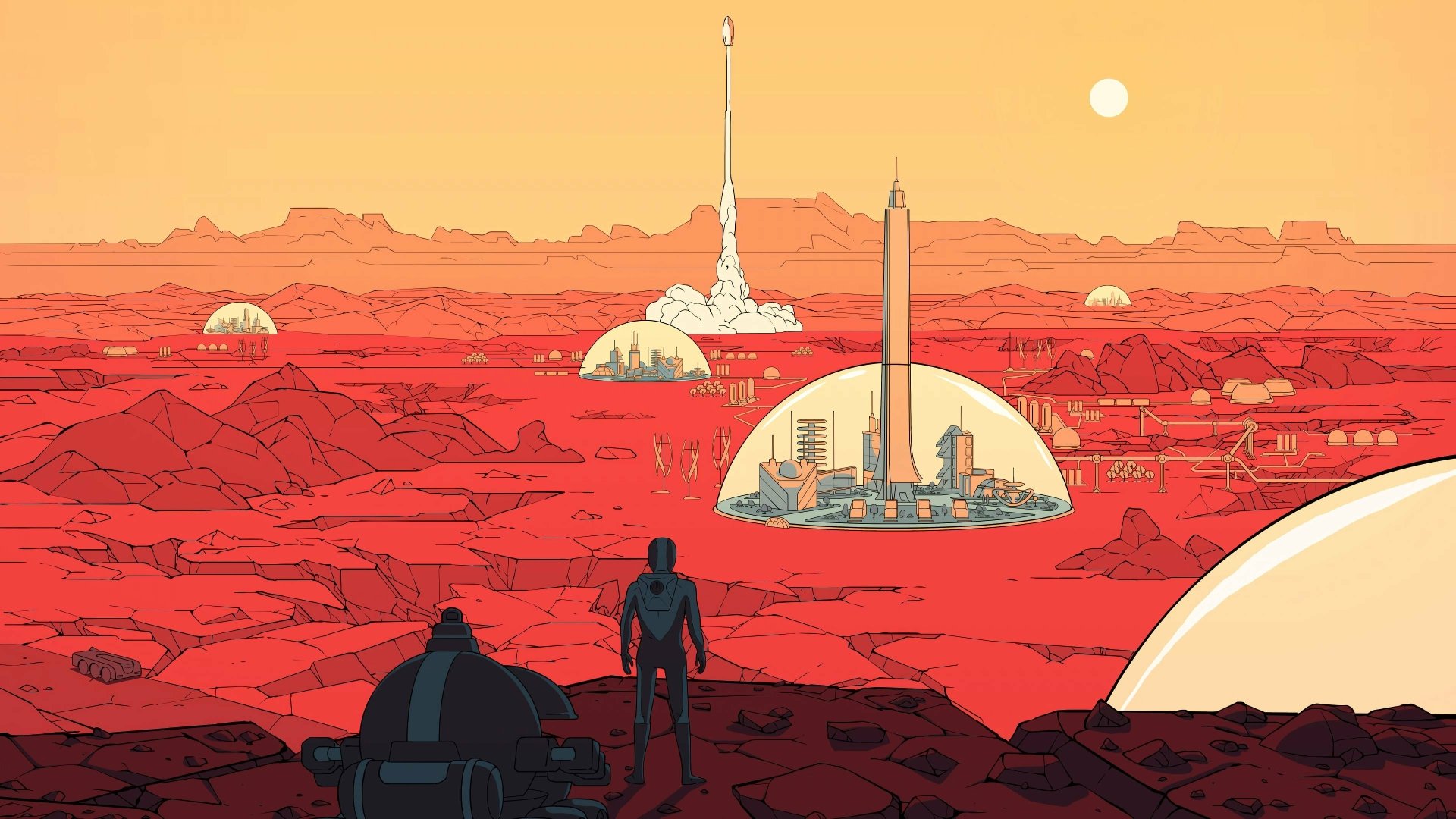 Download Video Game Surviving Mars 4k Ultra HD Wallpaper