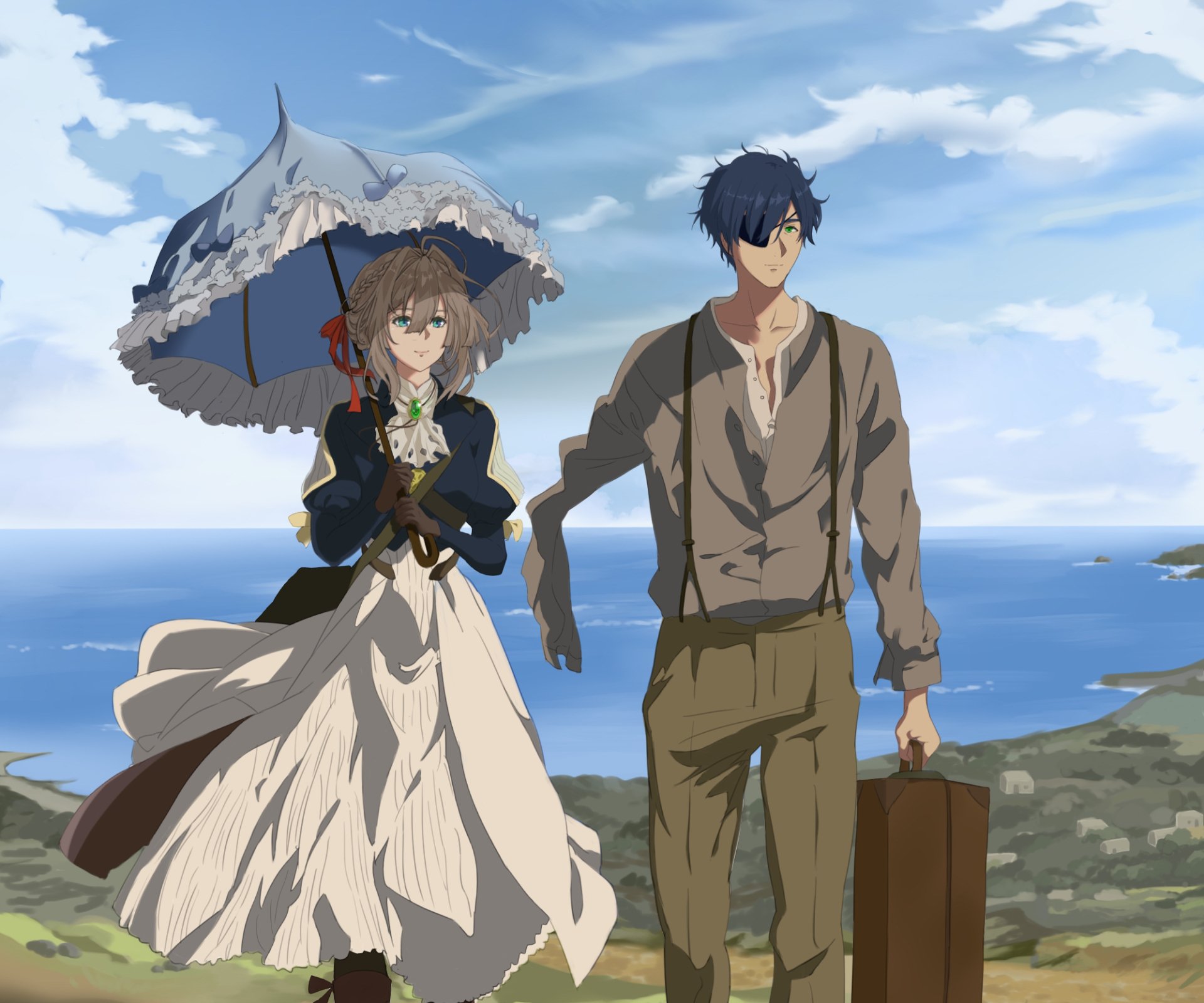 Violet Evergarden & Gilbert Bougainvillea HD Anime Wallpaper Bliss