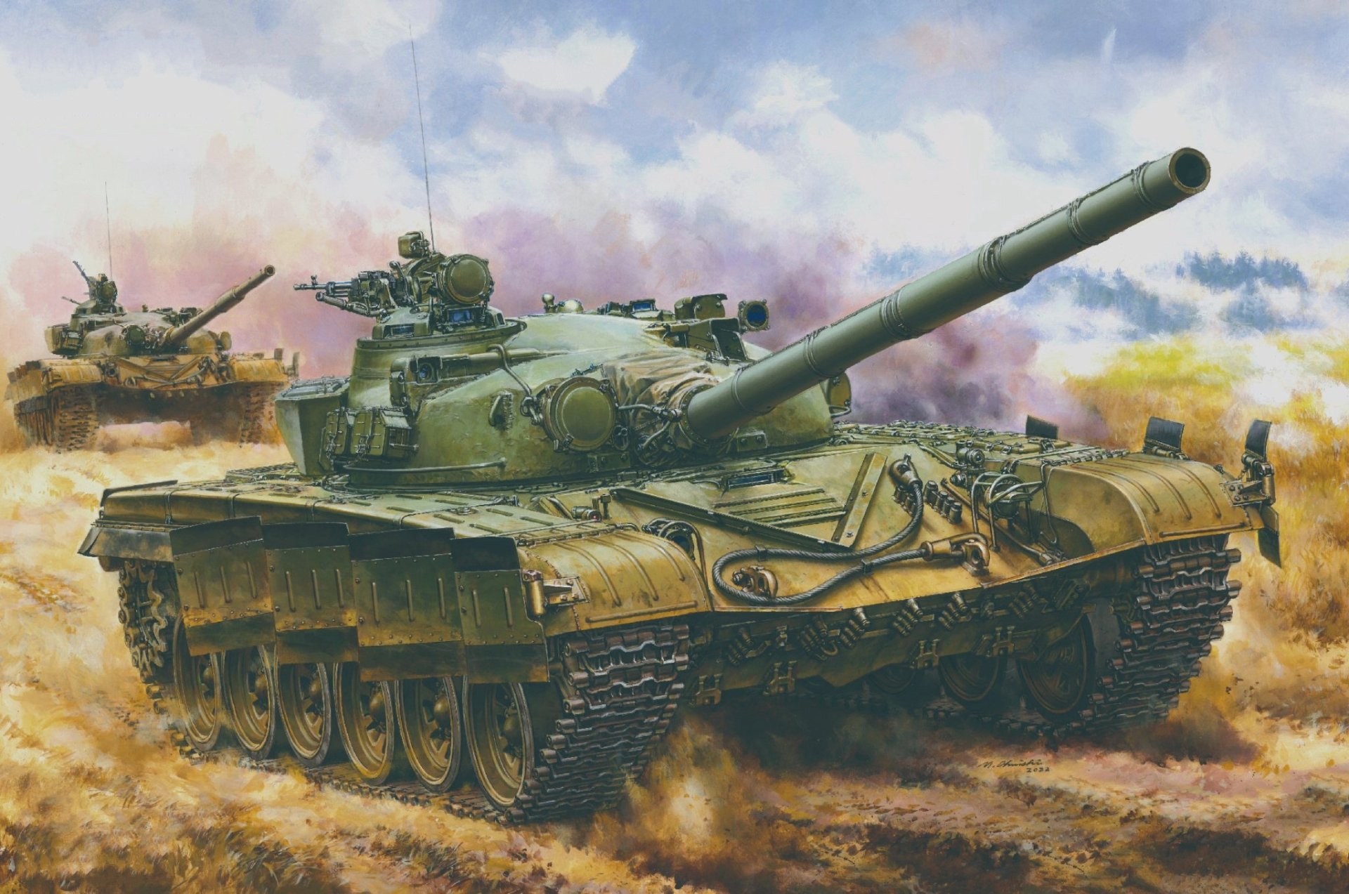 Download Military T-72 HD Wallpaper by Masami Onishi