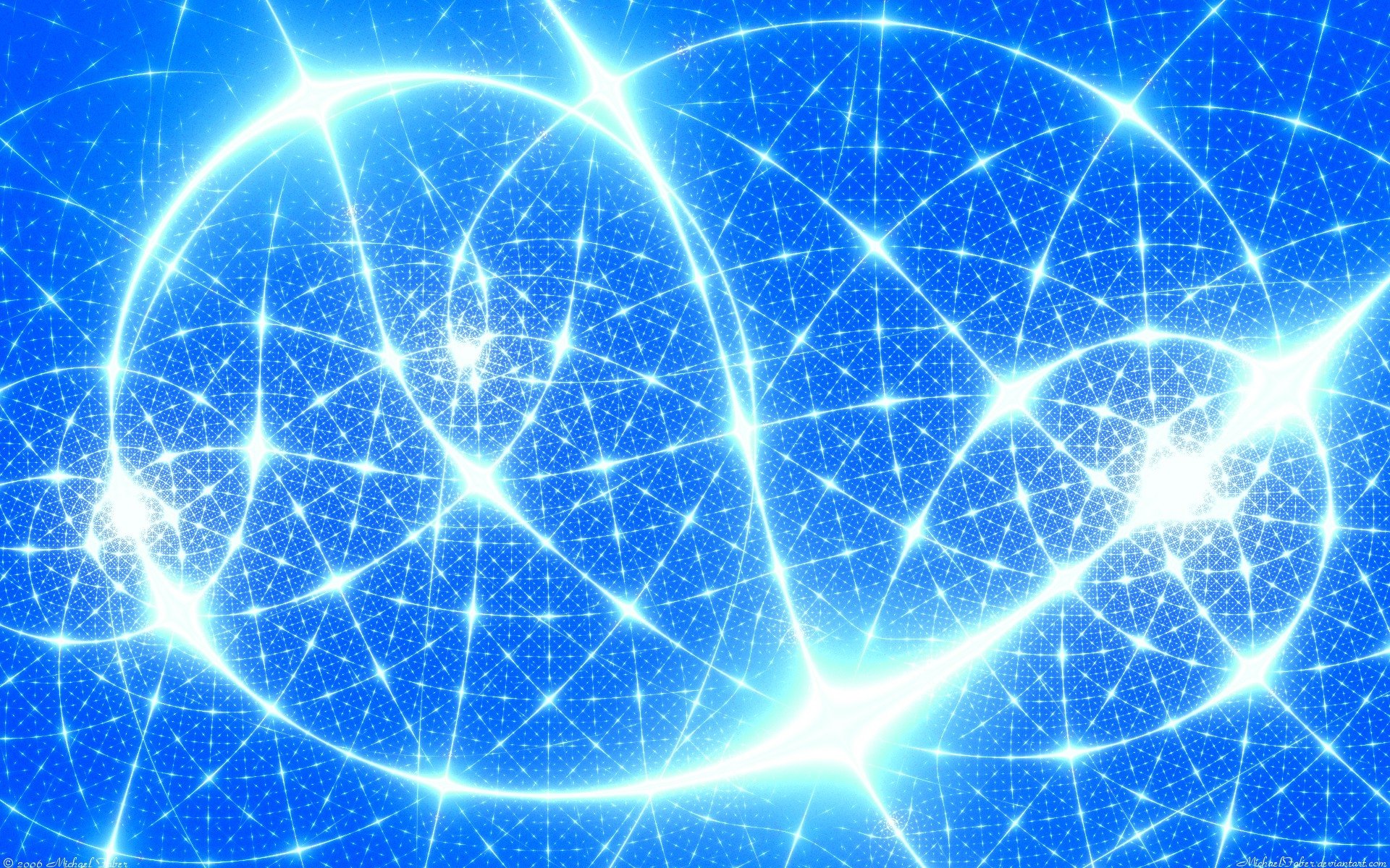 Radiant Blue Vector: An Artistic HD Wallpaper