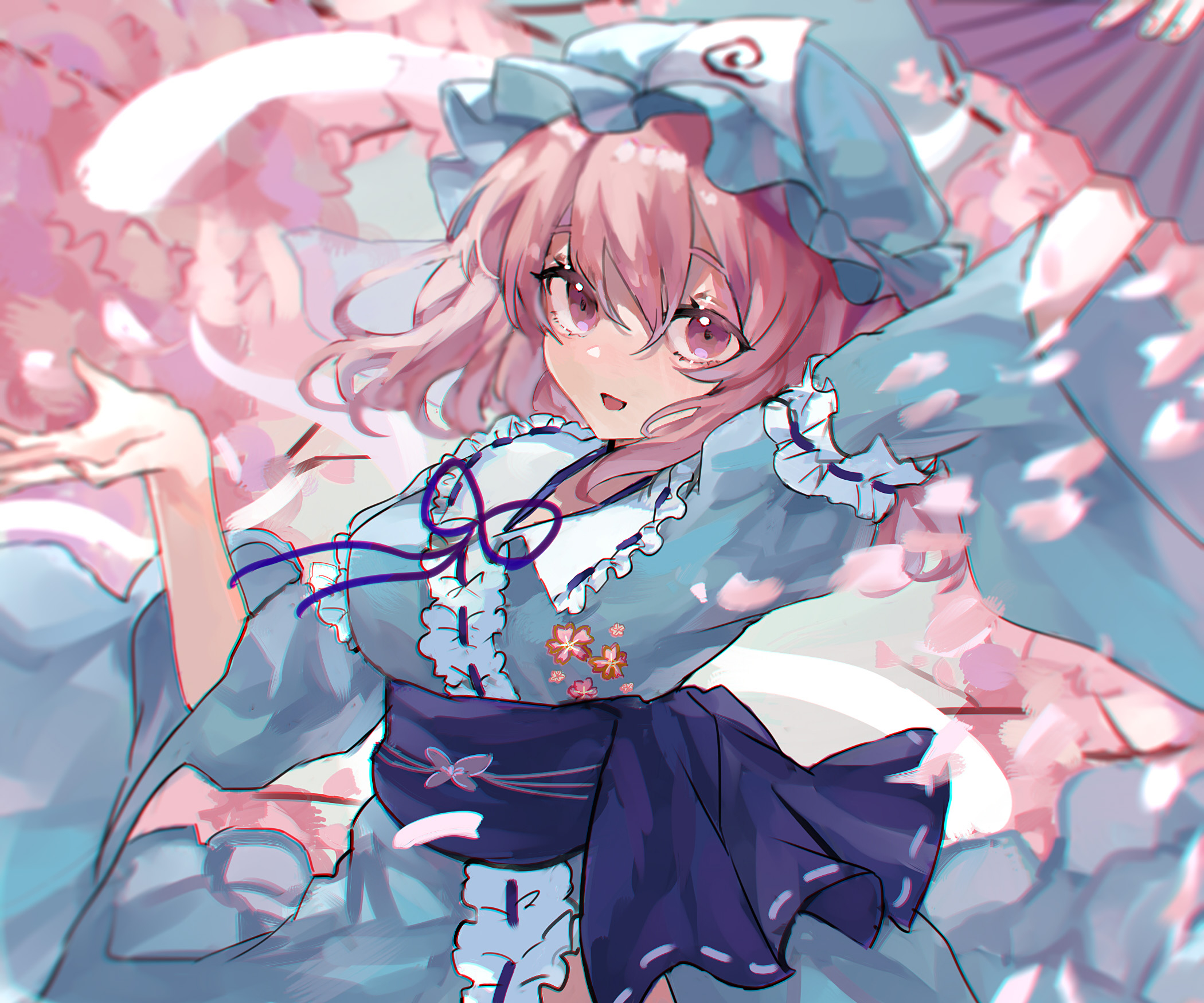 Download Yuyuko Saigyouji Anime Touhou HD Wallpaper